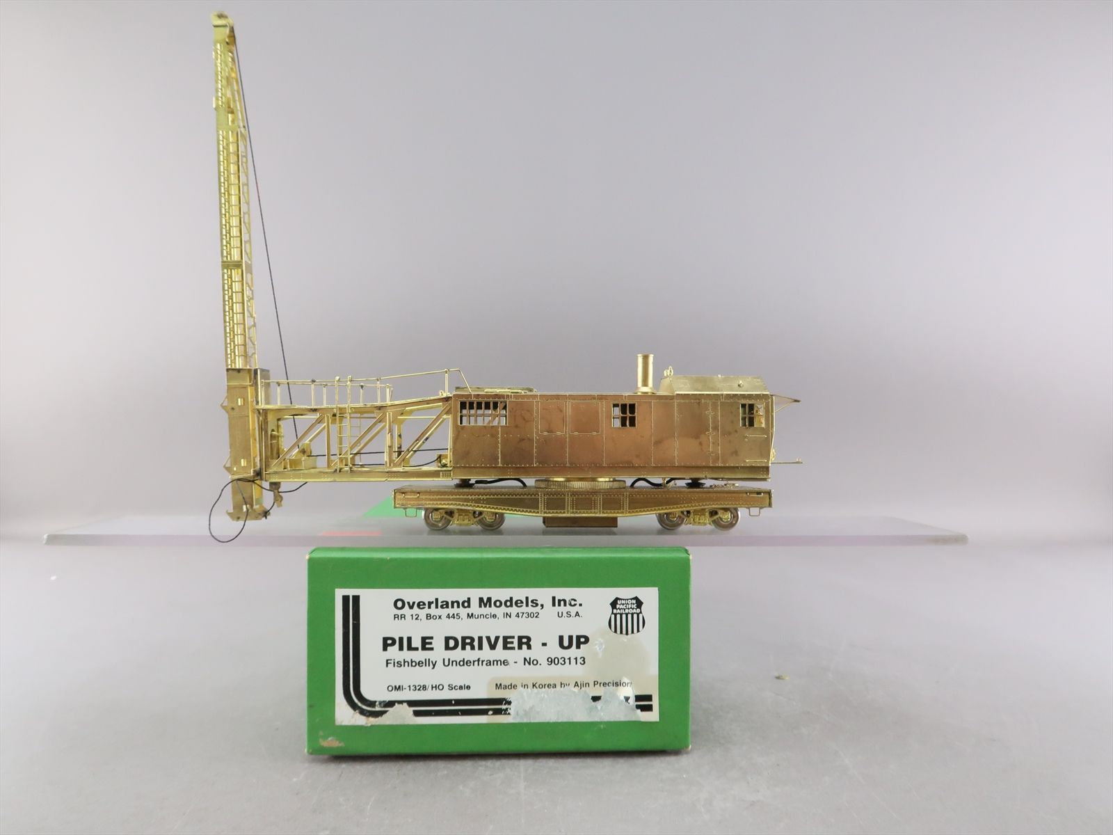HO Brass Model - OMI 1328 UP Union Pacific Pile Driver Fishbelly ...