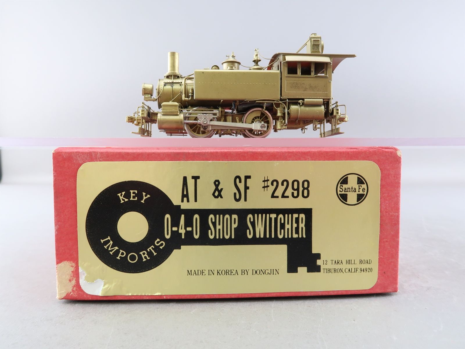 HO Brass Model - Key AT&SF Santa Fe 0-4-0 Shop Switcher with Crane ...