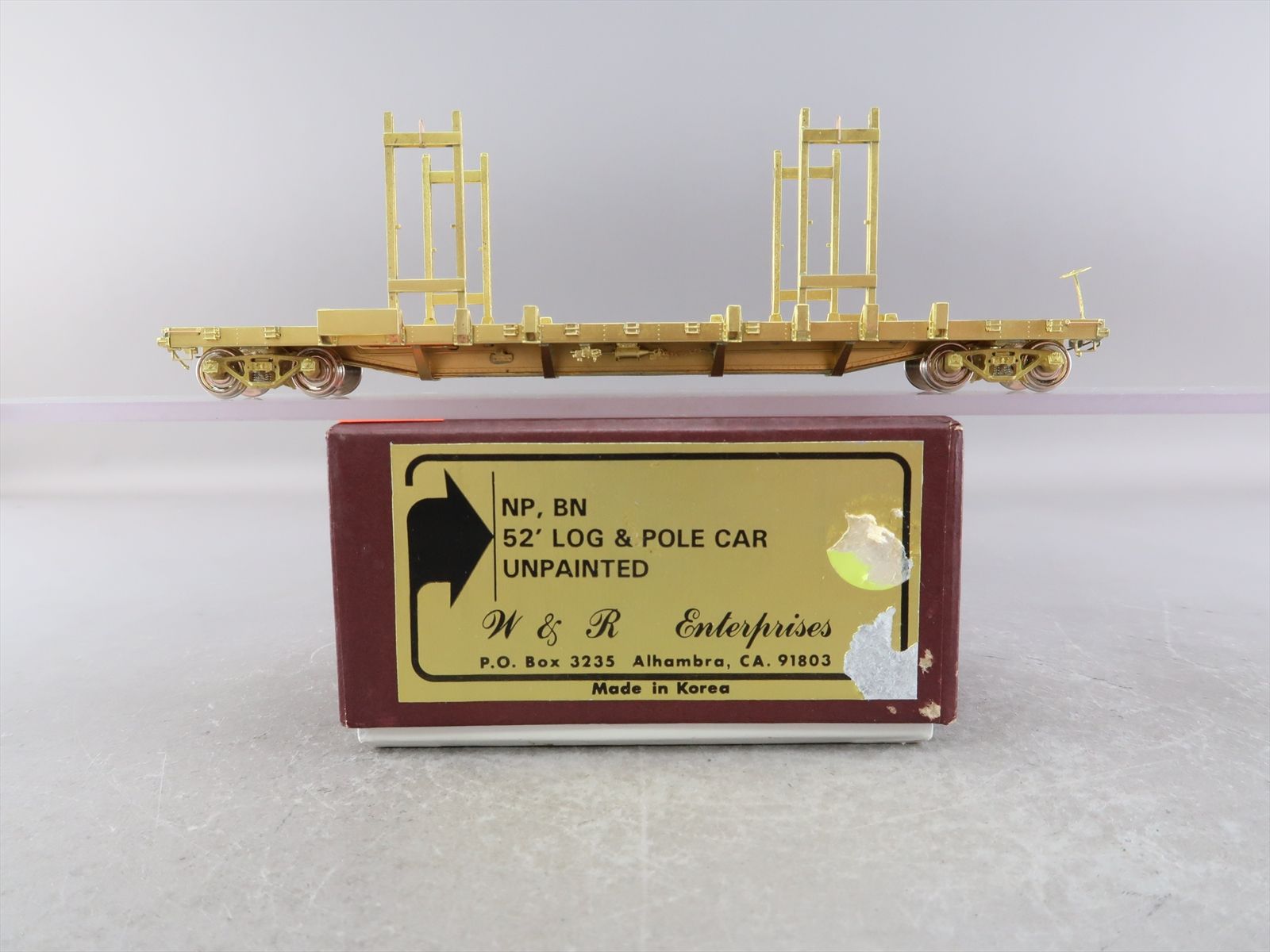 HO Brass Model - W&R NP / BN Burlington Northern Pacific 52' Log & Pole ...
