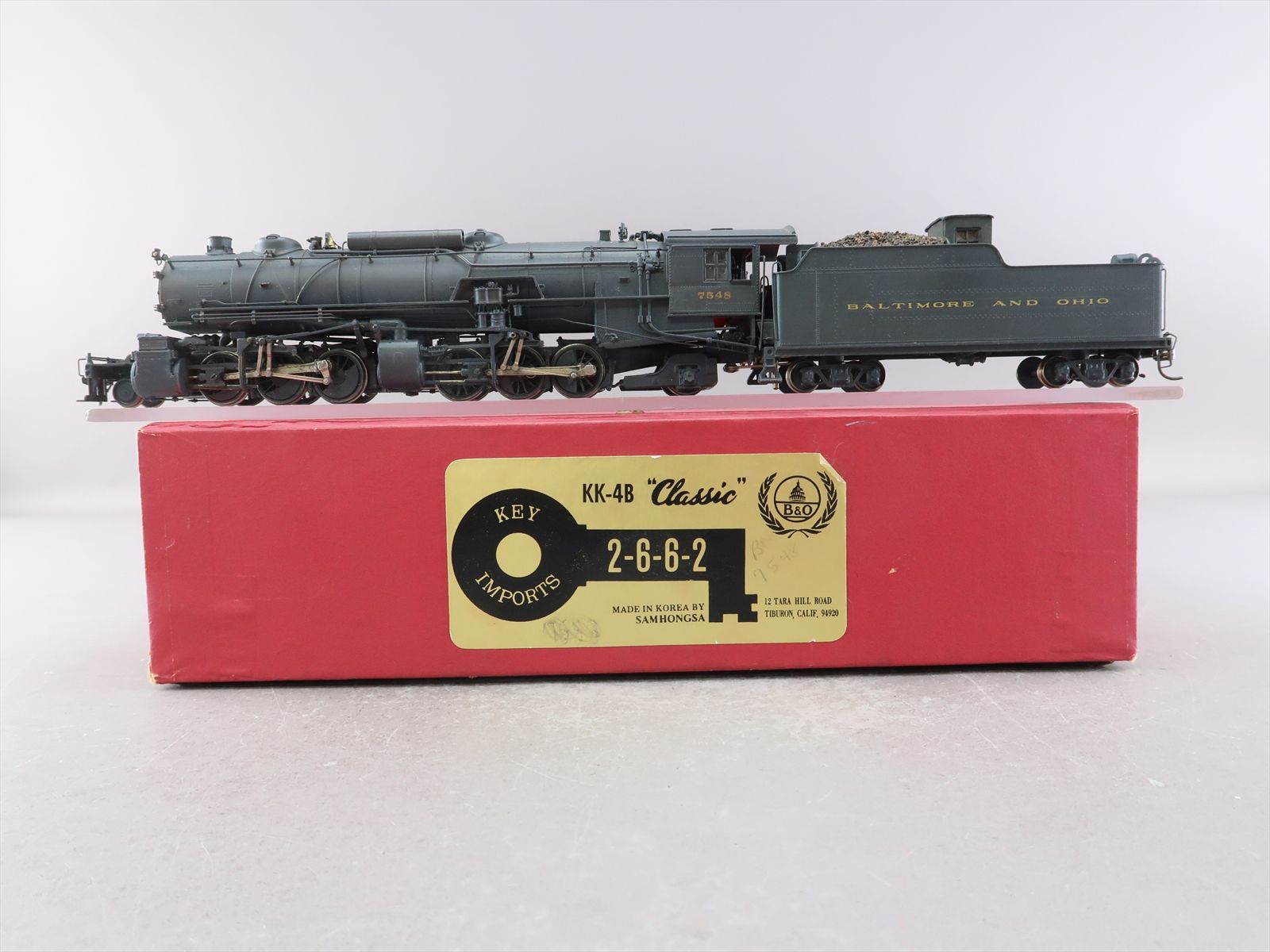 HO Brass Model - Key B&O Baltimore & Ohio KK-4B 2-6-6-2 #7548 - Fair ...