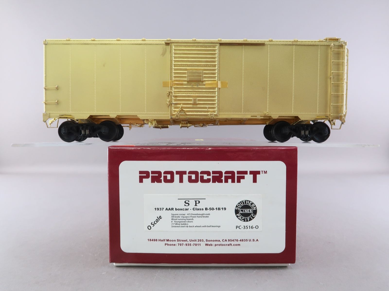 O Brass Model - PC Protocraft PC-3516-O SP Southern Pacific B-50-18/19 ...
