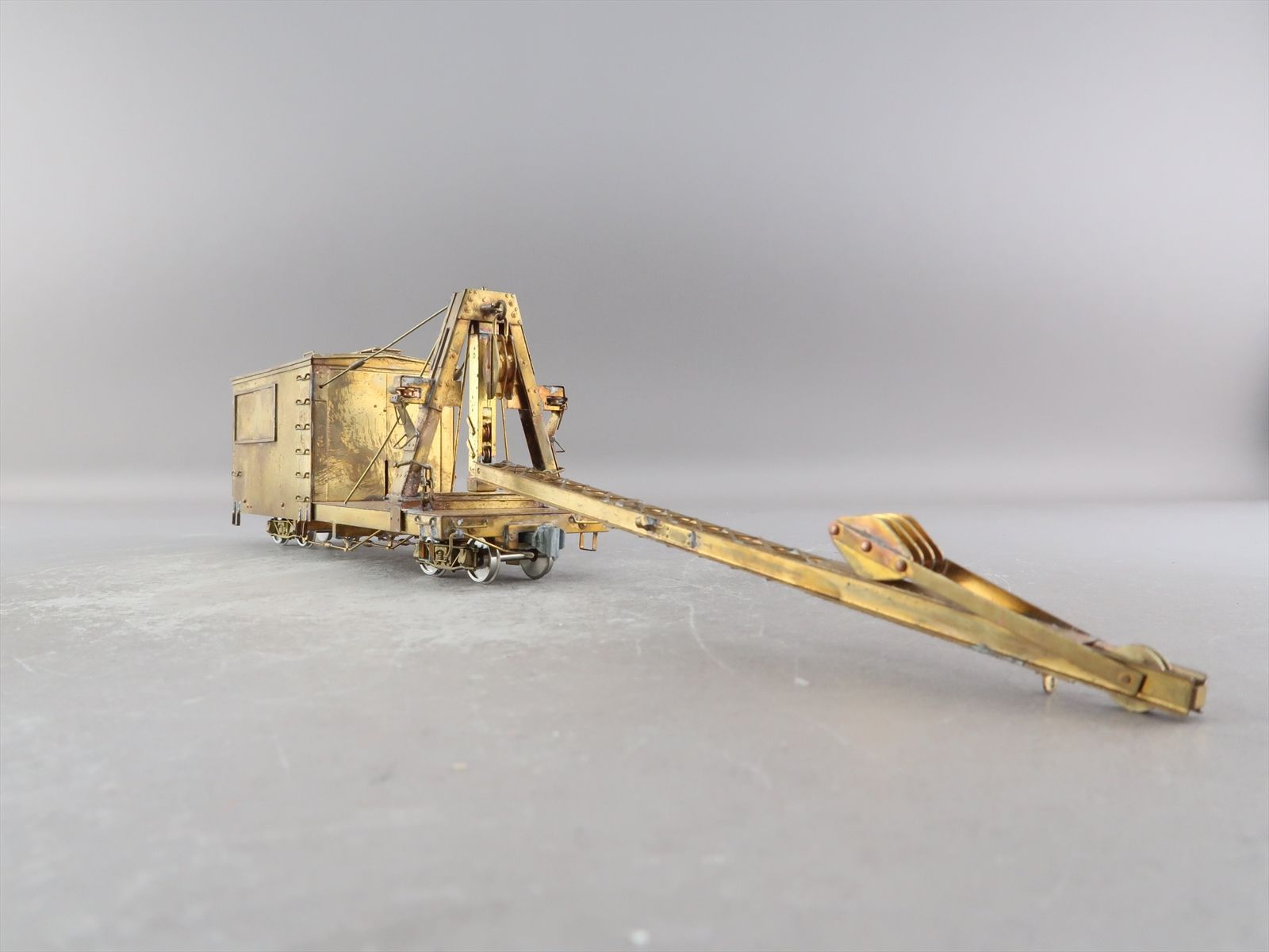 On3 Brass Model - WMC D&RGW Rio Grande Derrick OP w/ Idler Car ...