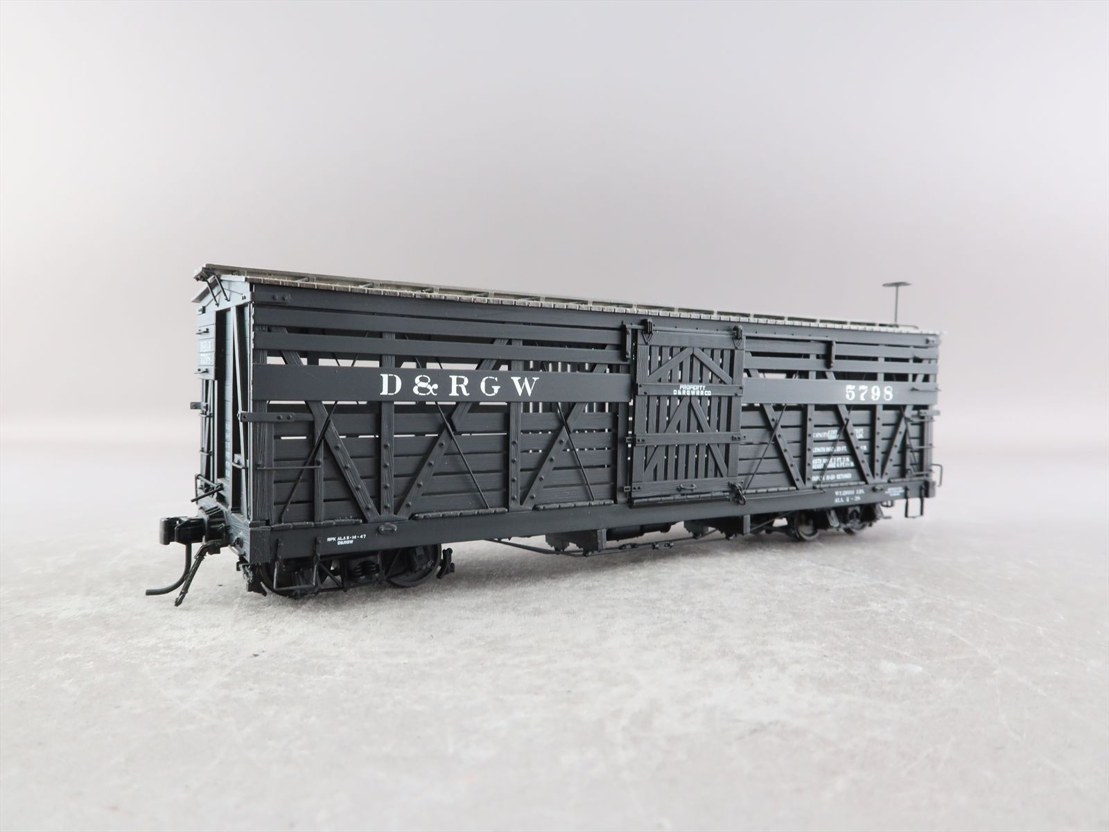 On3 Model - San Juan Car Co. D&RGW Rio Grande Stock Livestock Car #5798 ...