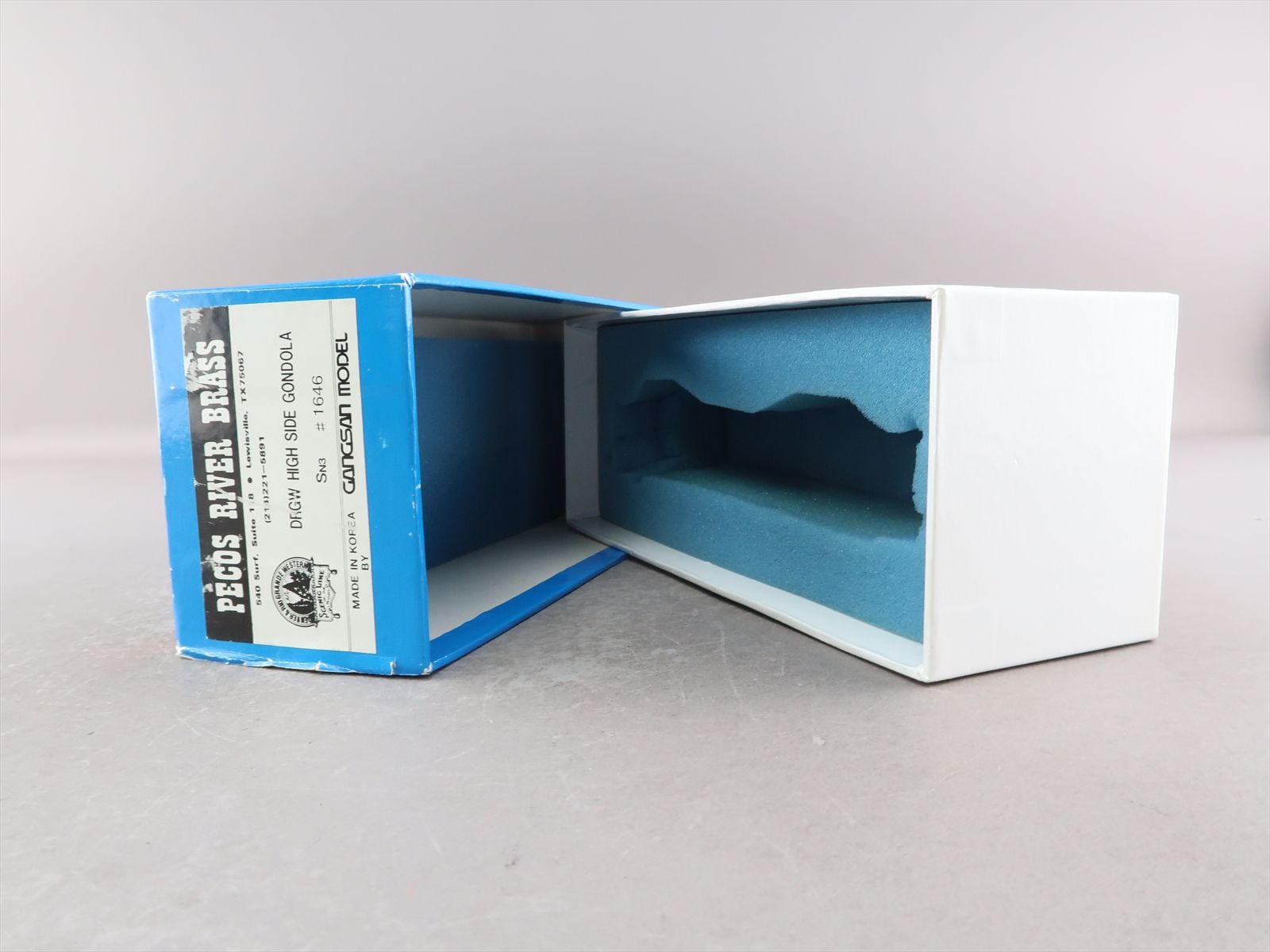 Sn3 Brass Model - Pecos River D&RGW Rio Grande High Side Gondola #1647 ...