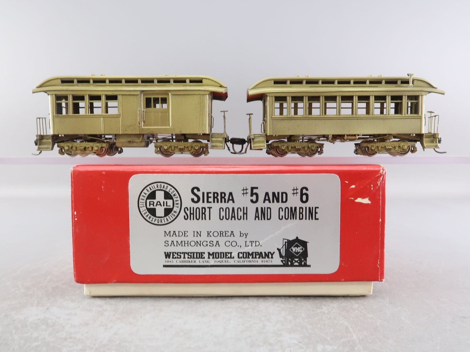 HO Brass Model - WMC Sierra Short Coach & Combine Set #5 / #6 ...
