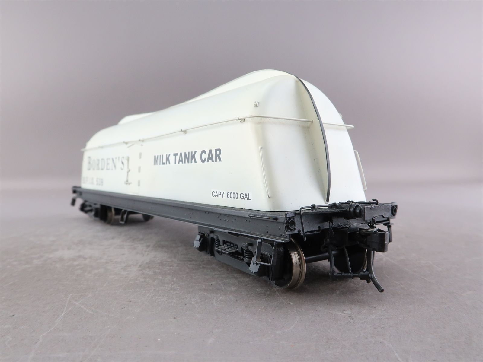 O Brass Model - OMI 0088 BFIX Borden's Milk Tank Car Full Fins #539 ...