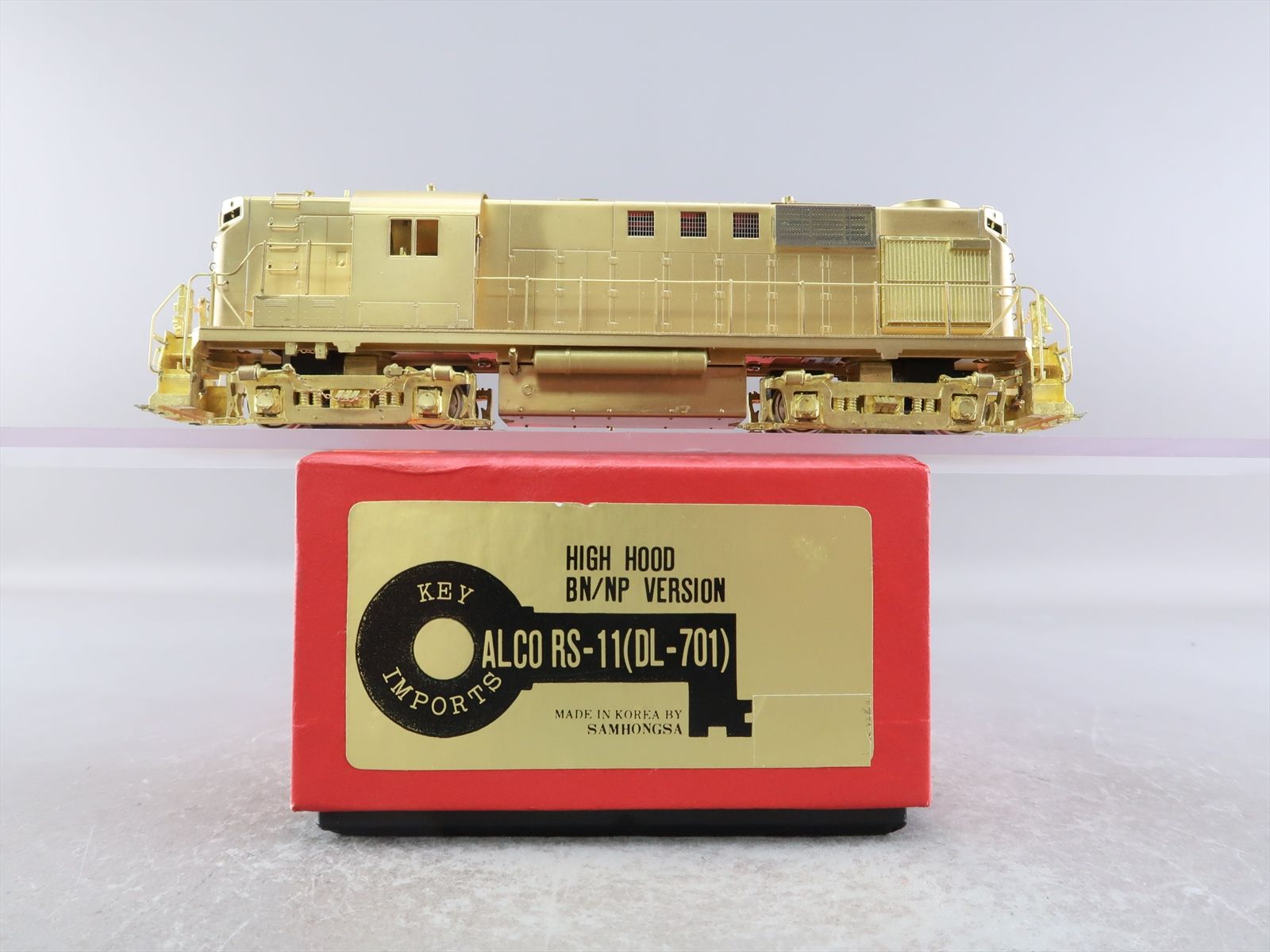 HO Brass Model - Key NP / BN RS-11 DL-701 High Hood - Unpainted - 1986 ...