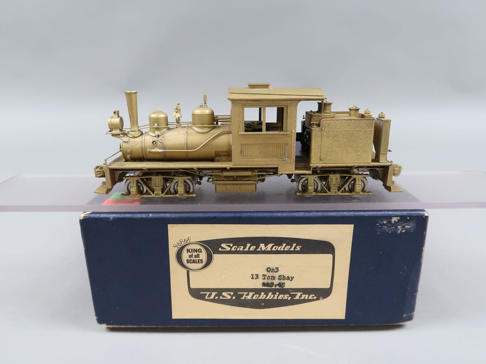 On3 Brass Model - USH US Hobbies 13-Ton Shay - Unpainted - KTM