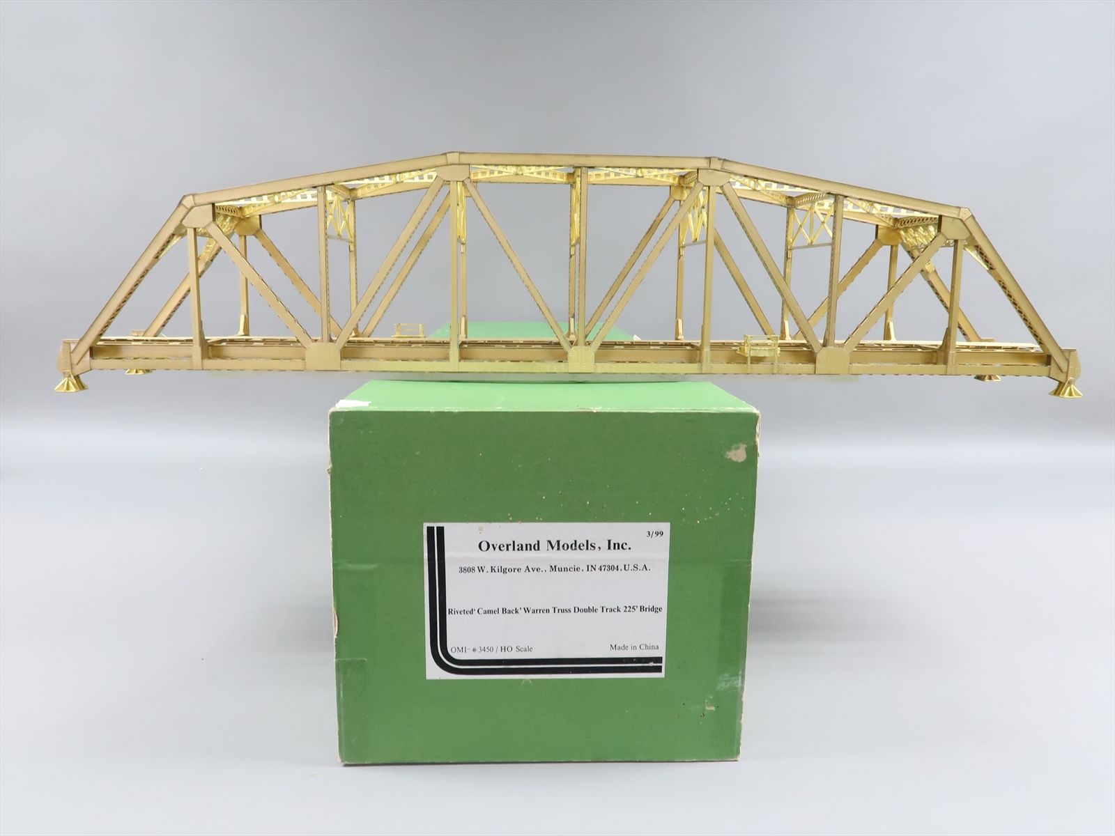 HO Brass Model Structure - OMI 3450 Camel Back Warren Truss Double ...