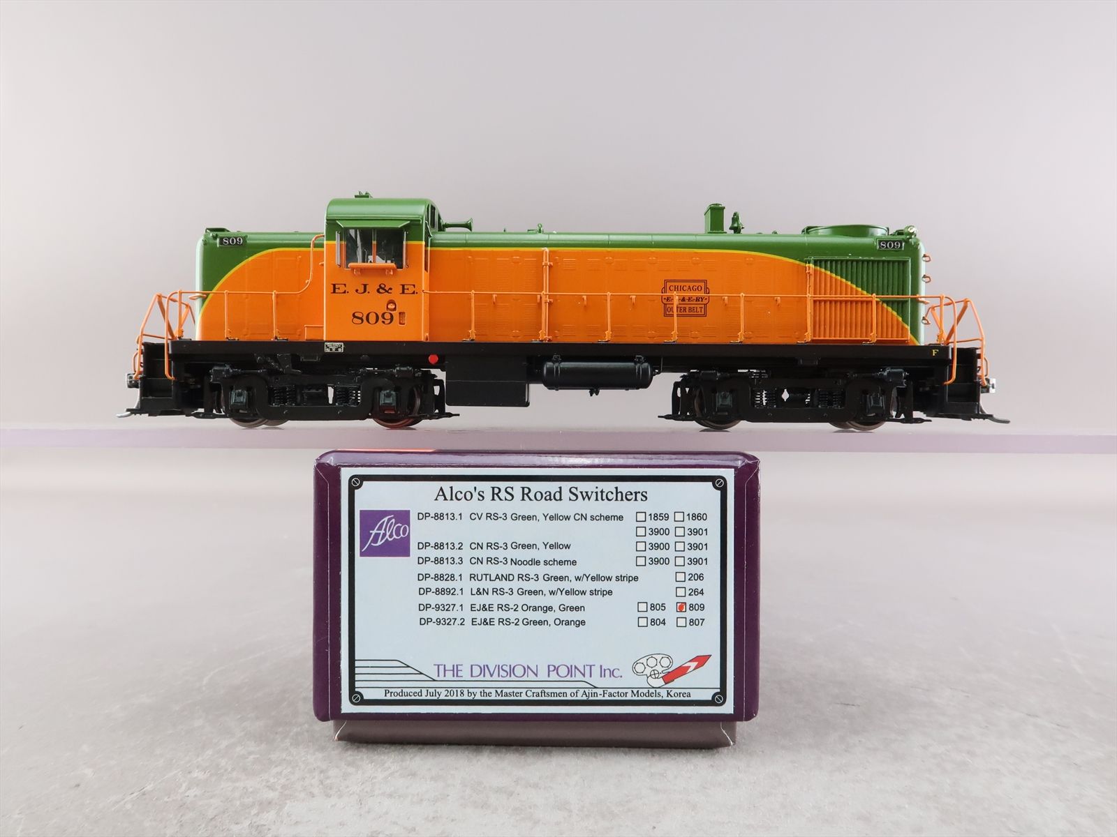 HO Brass Model - DP 9327.1 EJ&E Elgin Joliet & Eastern RS-2 Orange ...