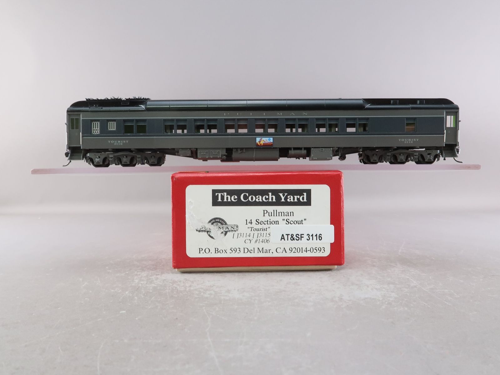 HO Brass Model - TCY 1406 AT&SF Santa Fe Tourist Scout #3116 - F/P ...