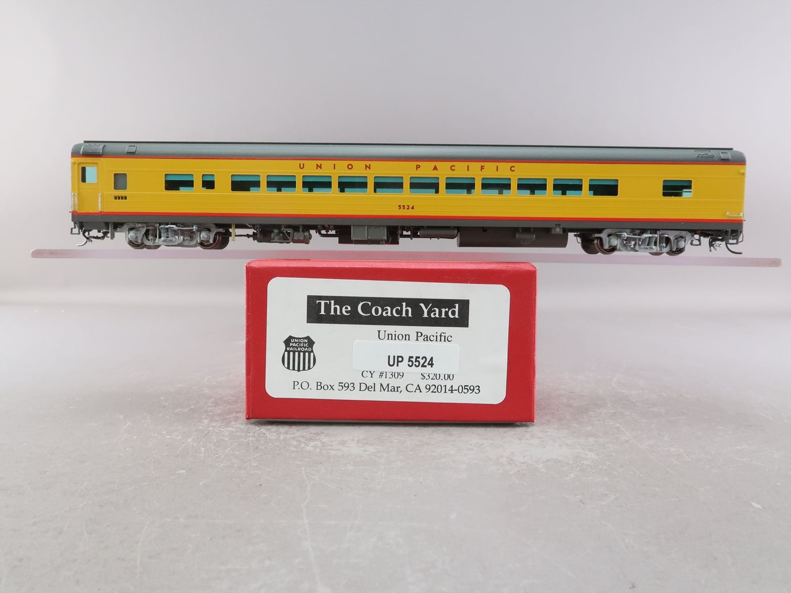 HO Brass Model - TCY 1309 UP Union Pacific Budd Chair Car #5524 - Pro ...