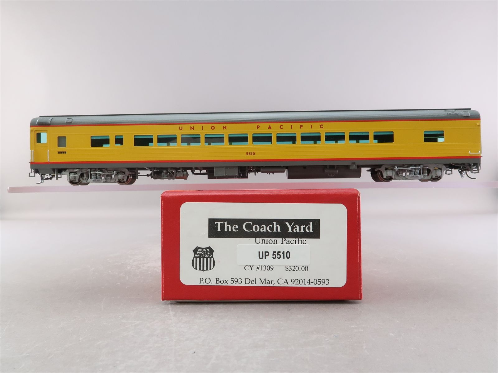 HO Brass Model - TCY 1309 UP Union Pacific Budd Chair Car #5510 - Pro ...
