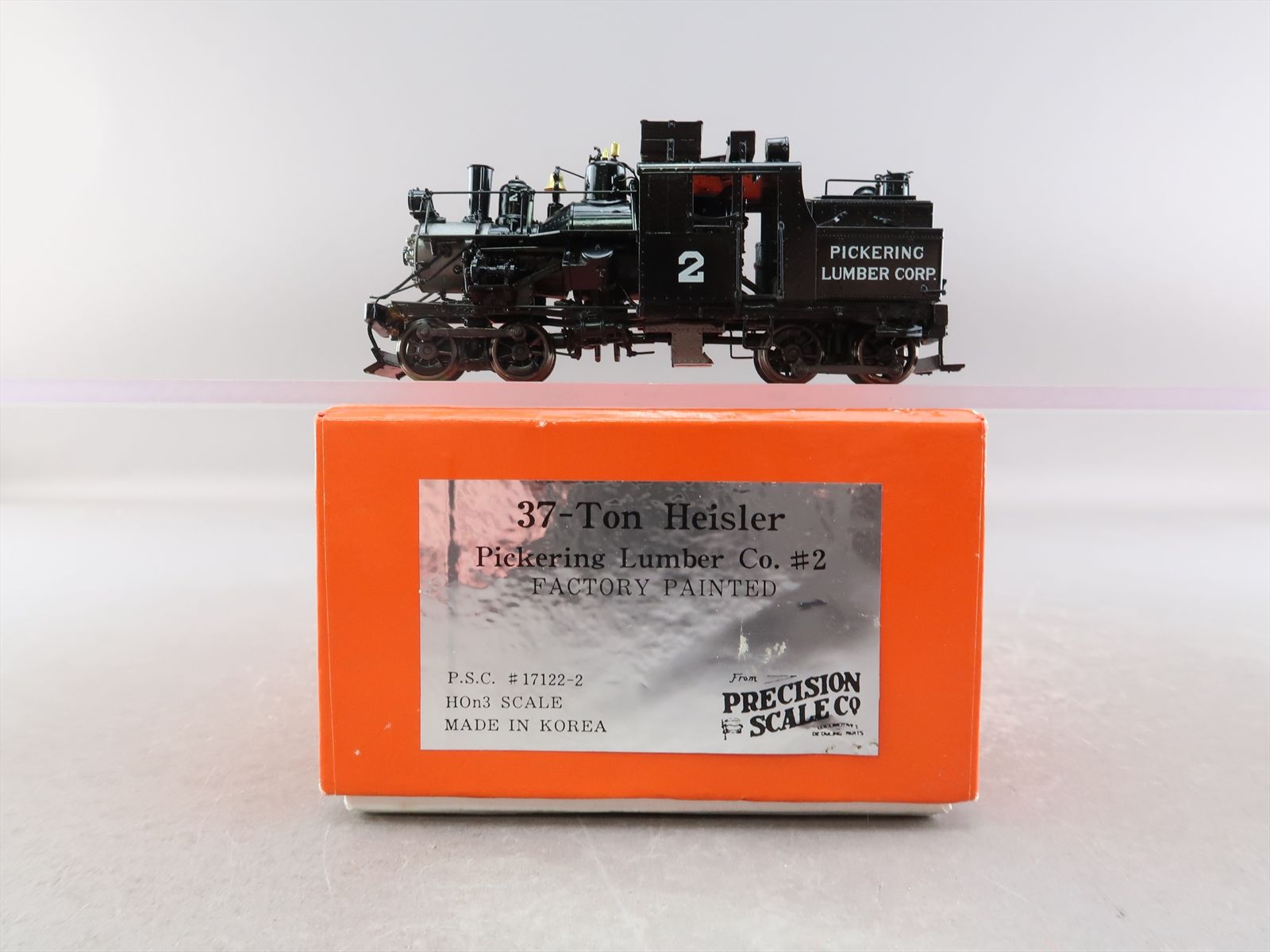 HOn3 Brass Model - PSC 17122-2 PLCO Pickering 37 Ton Heisler #2 - F/P ...