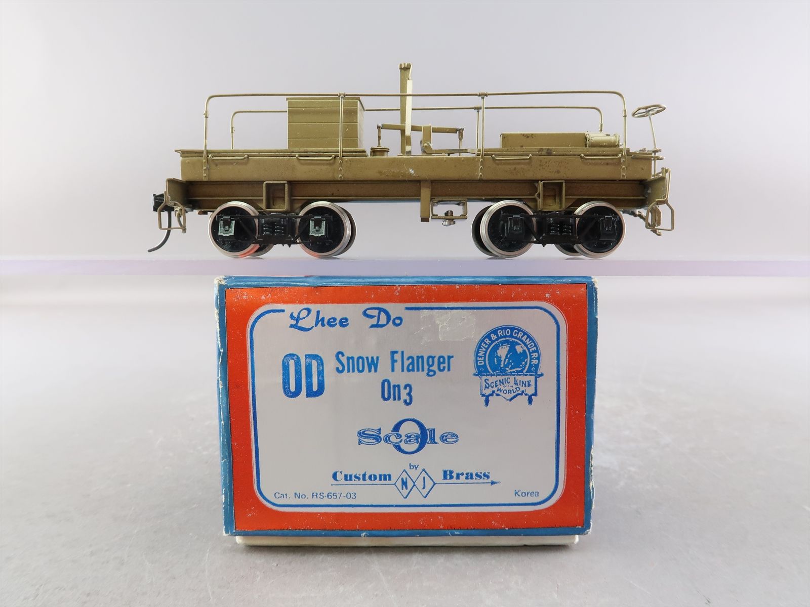 On3 Brass Model - NJCB RS-657-O3 D&RGW Rio Grande Snow Flanger OD ...