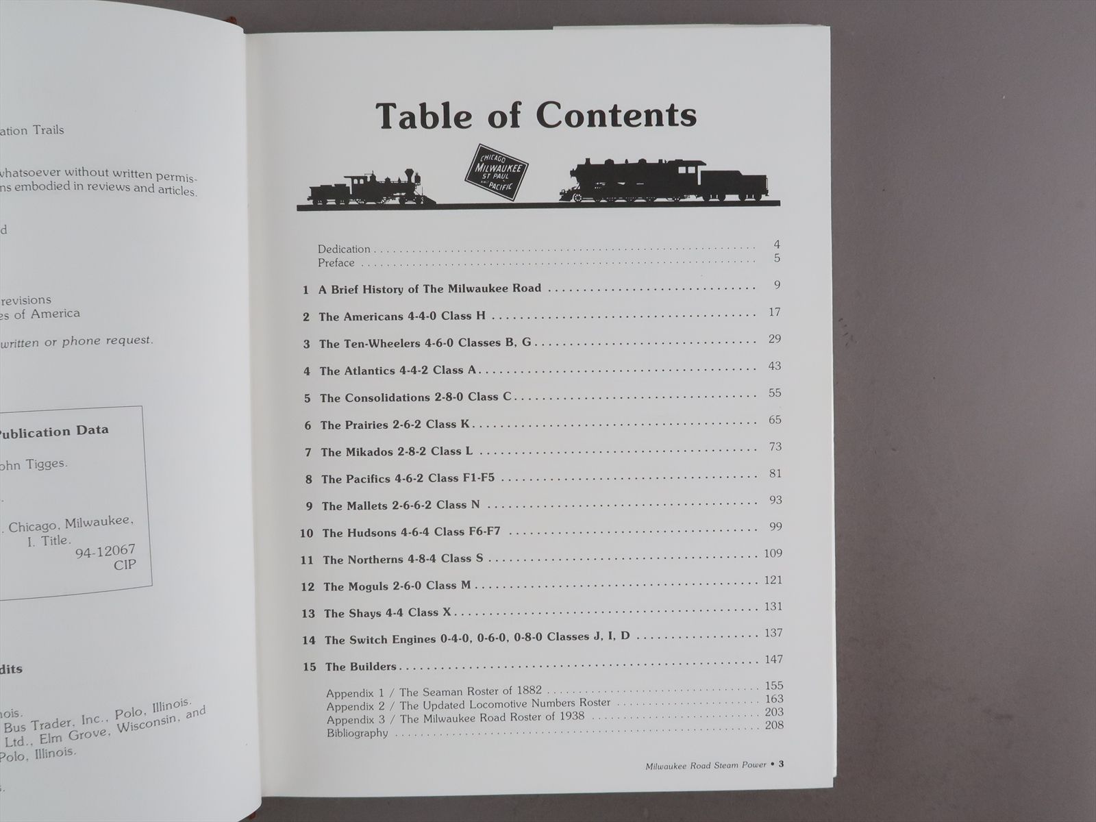 Railroad Book - Milwaukee Road Steam Power - John Tigges - 208 pgs