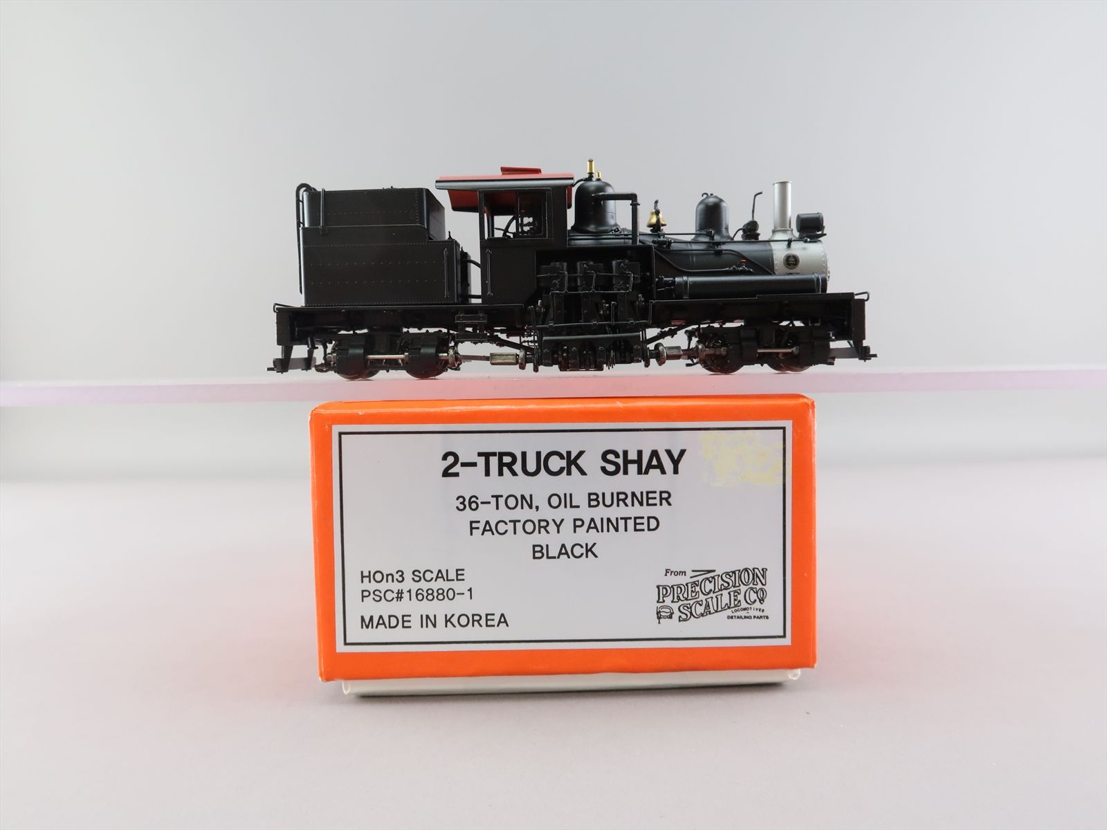 HOn3 Brass Model - PSC 16880-1 Misc Roads 36 Ton Oil Burner Shay - F/P ...