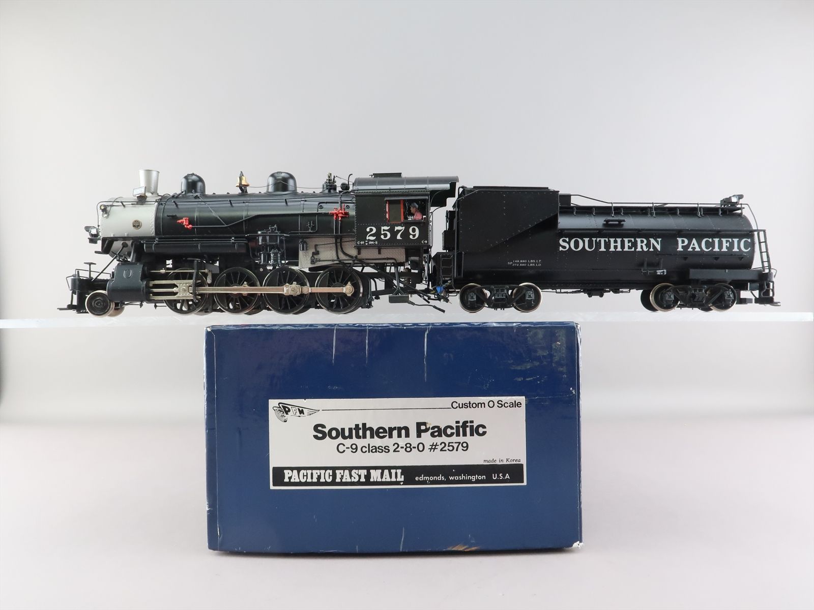 O Brass Model - PFM SP Southern Pacific C-9 2-8-0 #2579 - F/P + DCC ...