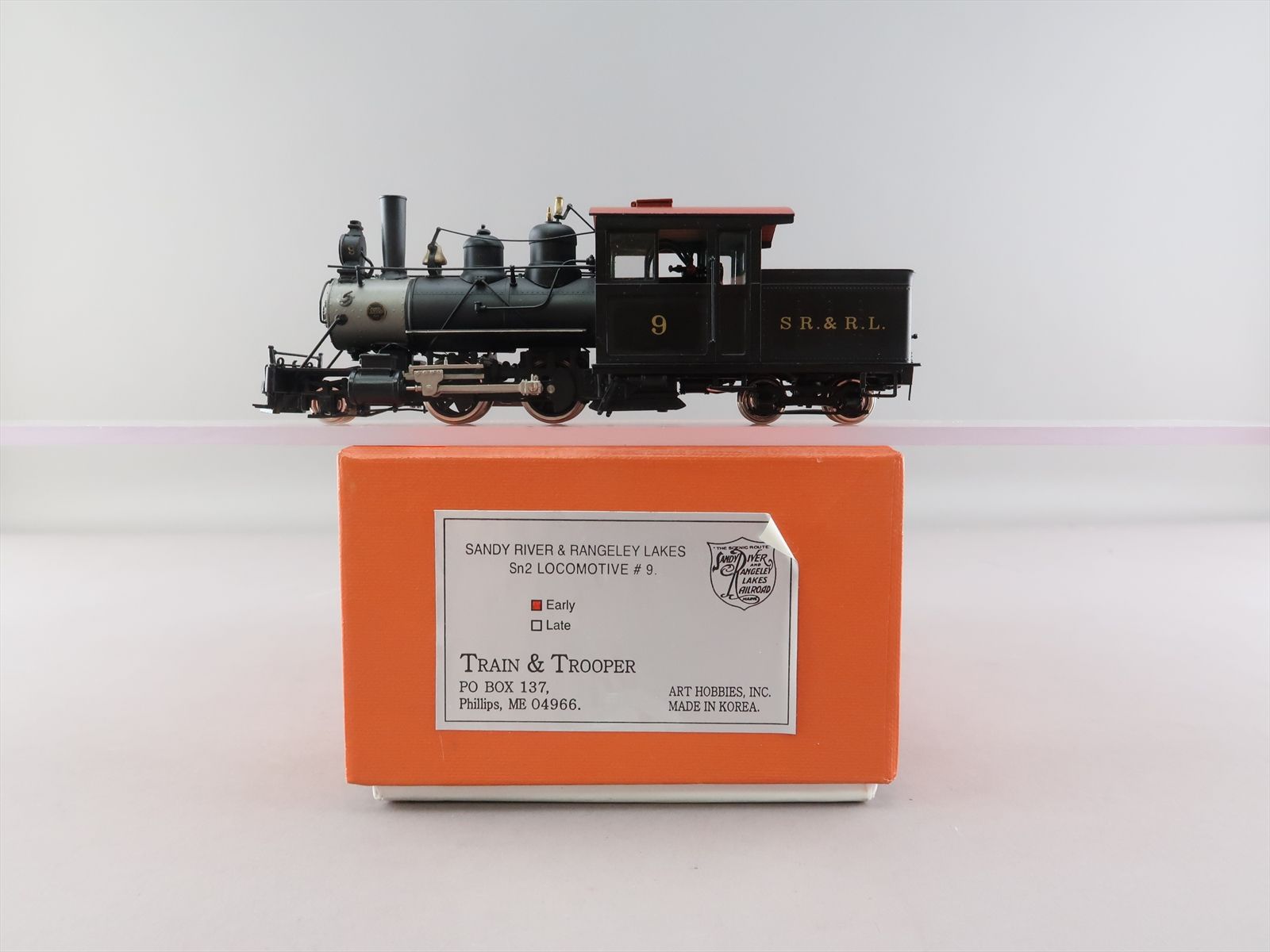 Sn2 Brass Model - Train & Trooper SR&RL Sandy River & Rangeley Lakes ...