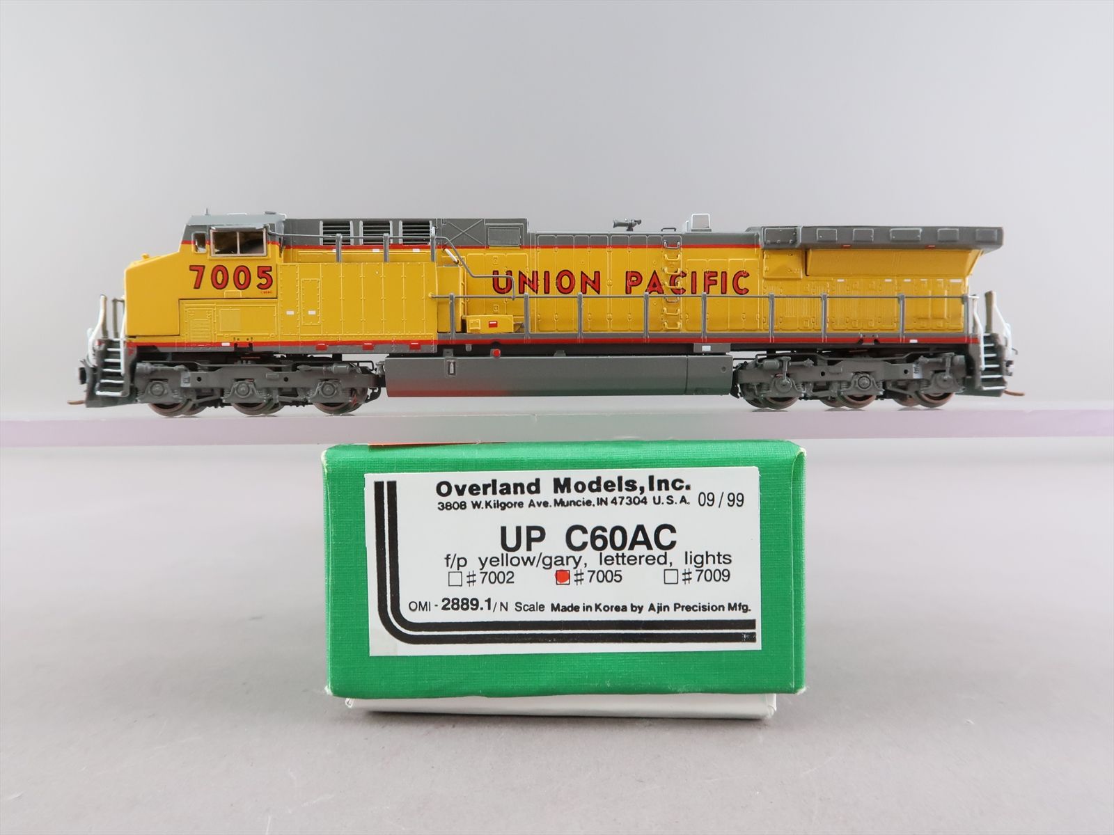 N Brass Model - OMI 2889.1 UP Union Pacific C60AC #7005 - F/P - 1999 ...