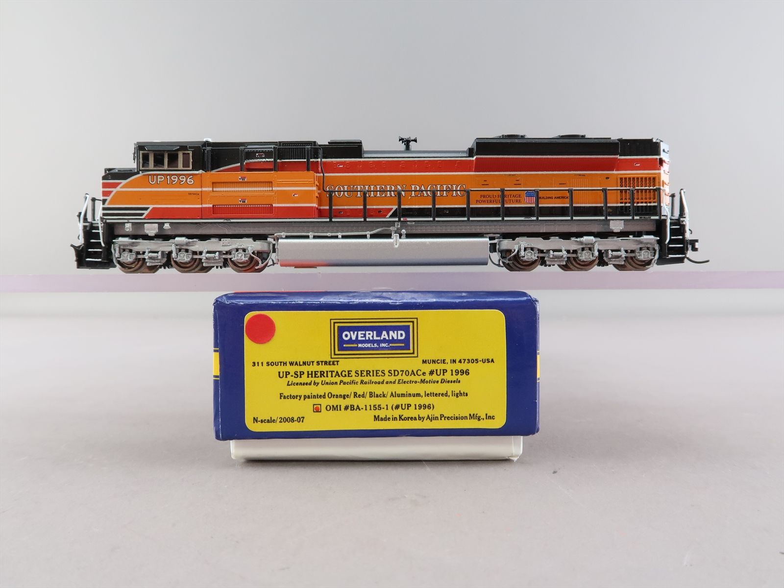 N Brass Model - OMI BA-1155-1 SP Southern Pacific Heritage UP Union Pacific SD70ACe #1996 - F/P ...