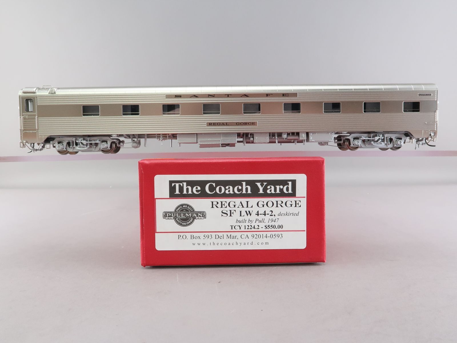HO Brass Model - TCY 1224.2 AT&SF Santa Fe 4-4-2 Sleeper Regal Gorge ...