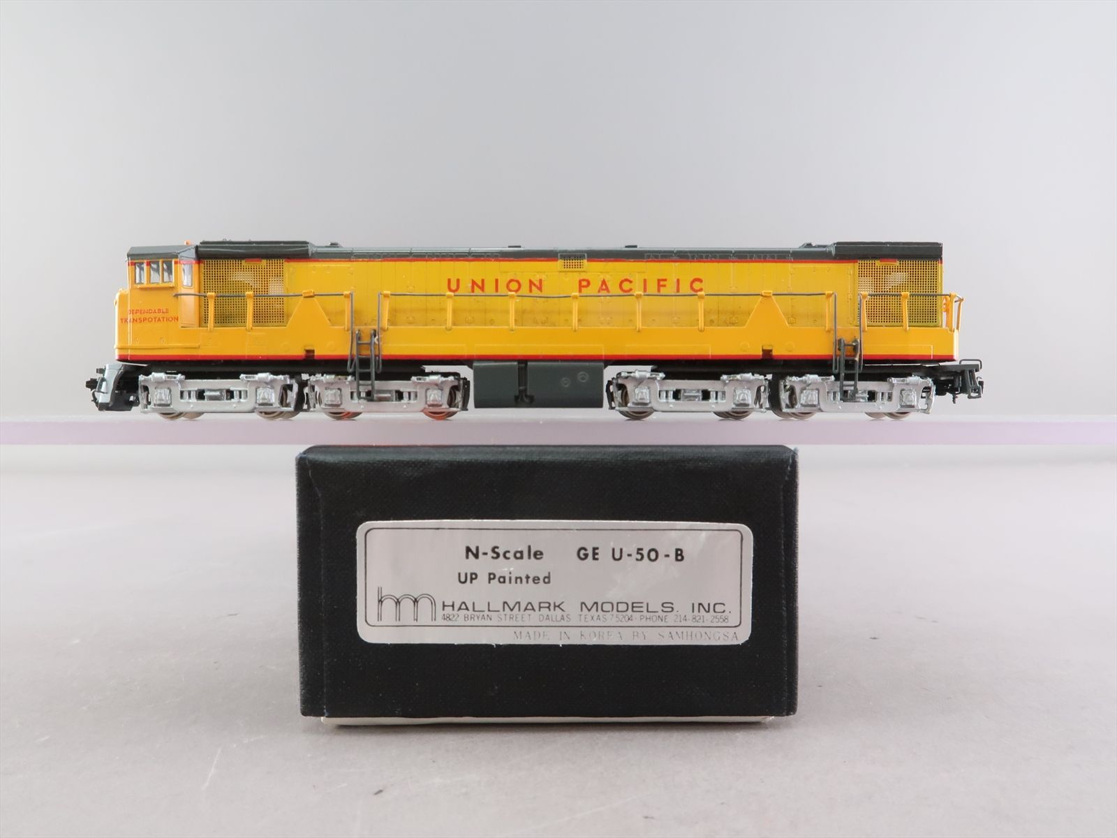 N Brass Model - Hallmark Models UP Union Pacific GE U-50-B Diesel - F/P ...