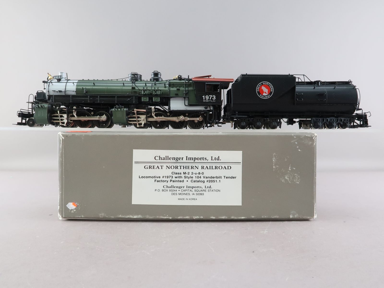 HO Brass Model - CIL 2051.1 GN Great Northern M-2 2-6-8-0 #1973 Glacier ...