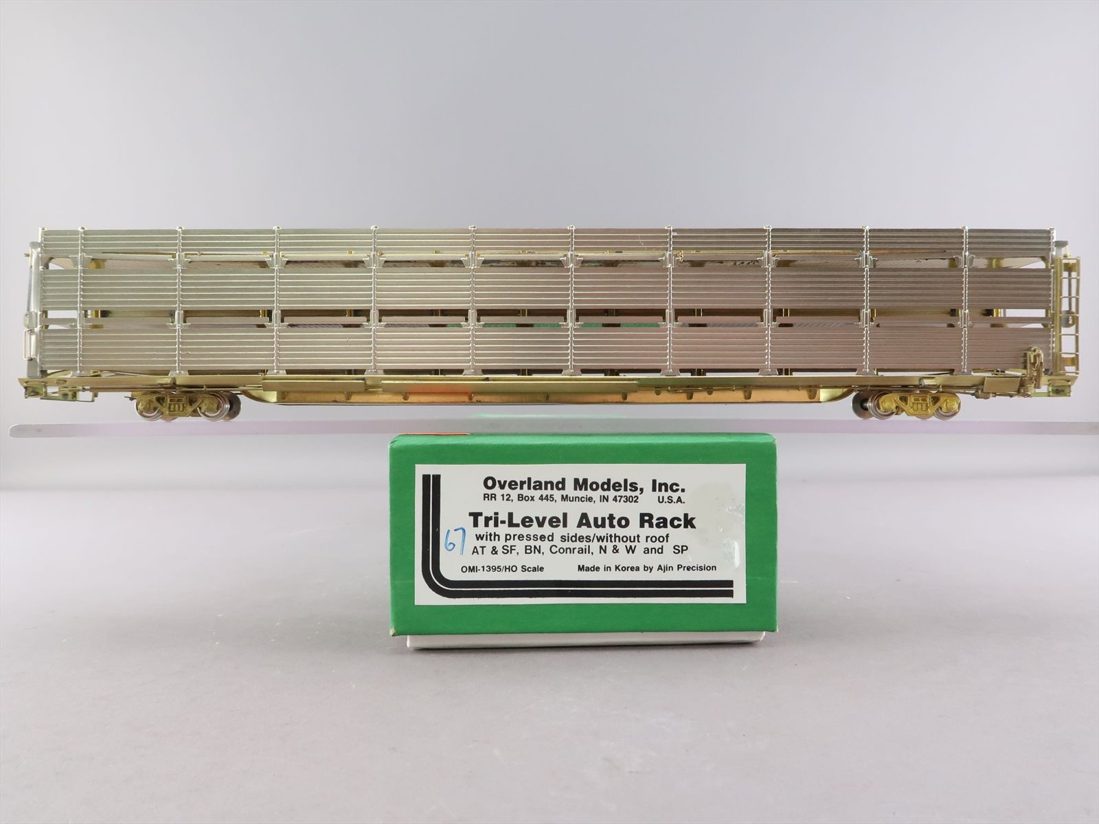 HO Brass Model - OMI 1395 UP Union Pacific Trailer Train Tri-Level Auto ...