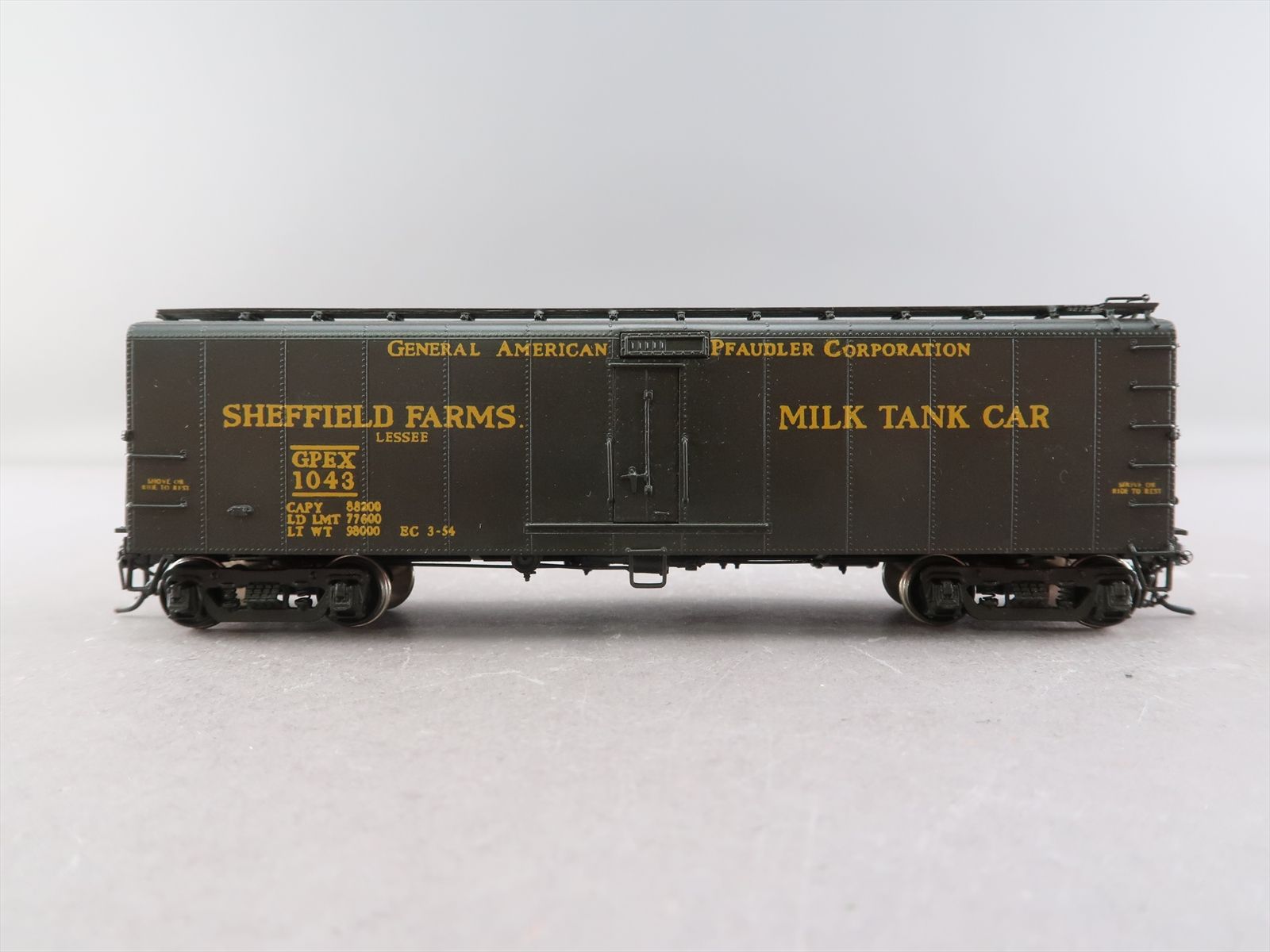 HO Brass Model - OMI 3064 GPEX Pfaudler Milk Car 40' Steel #1043 ...