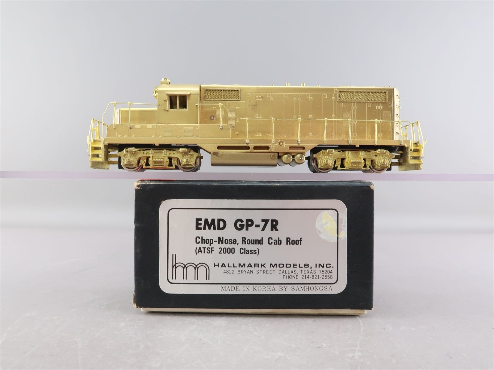 HO Brass Model - Hallmark HS0090 GP-7R AT&SF Santa Fe Chop Nose Round Cab Roof 2000 Class ...