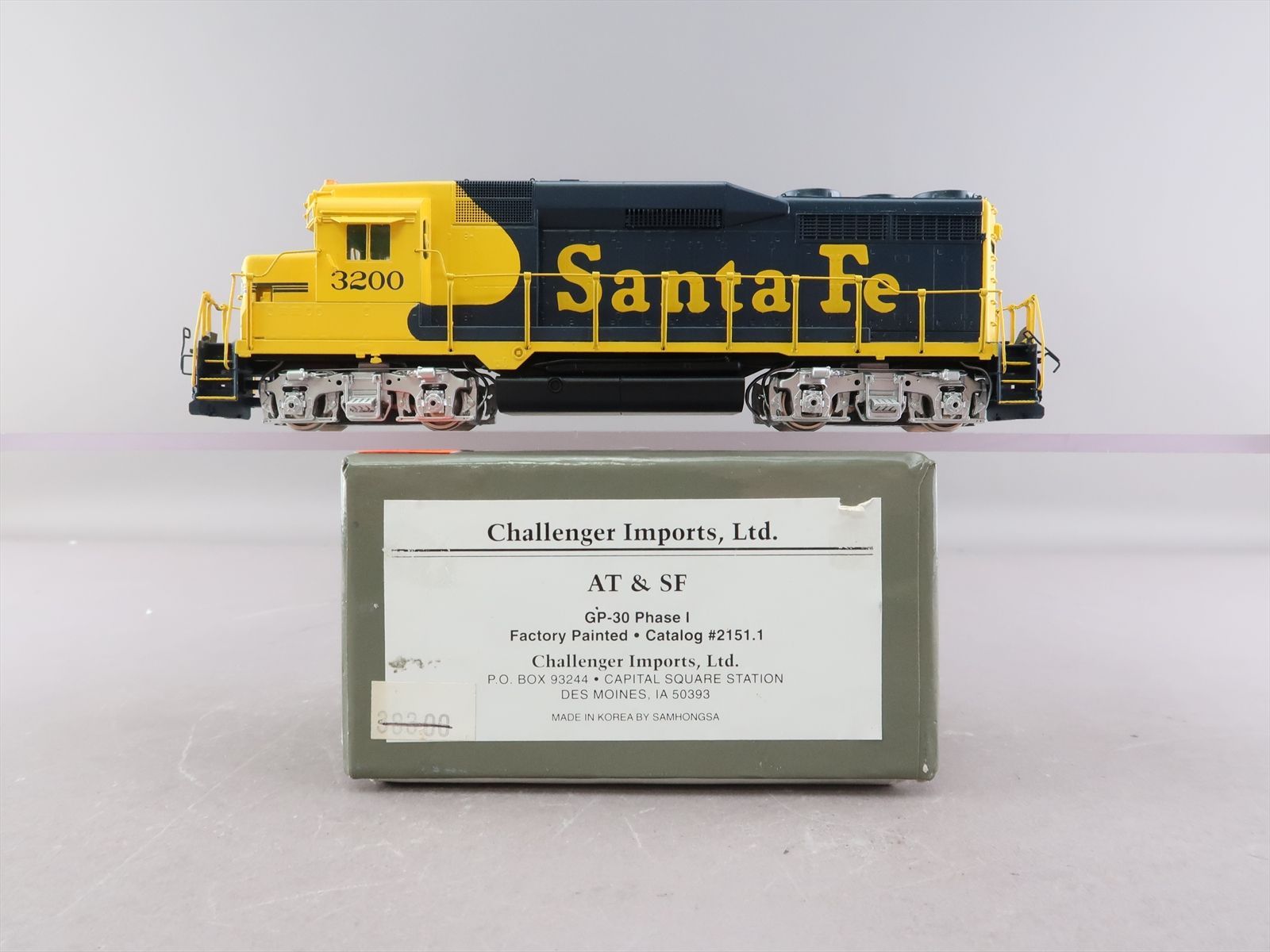 HO Brass Model - CIL 2151.1 AT&SF Santa Fe GP-30 Phase 1 #3200 - F/P ...