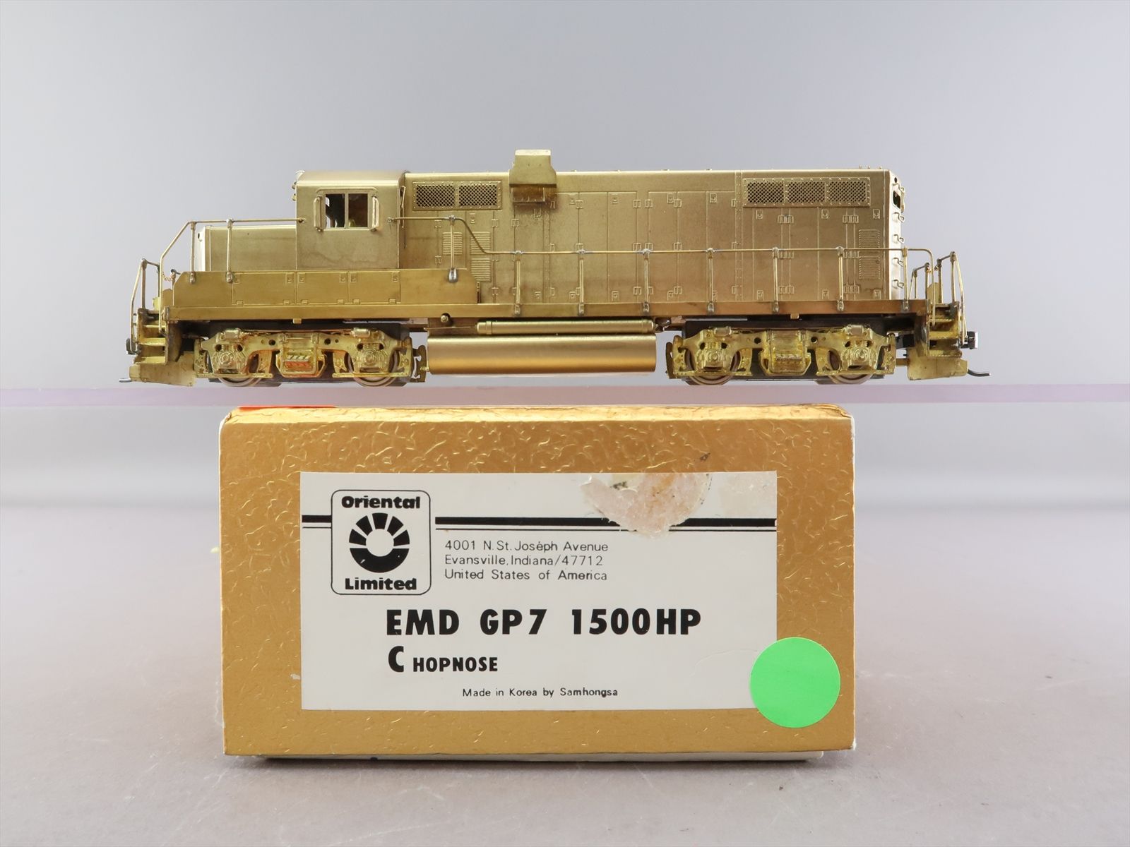 HO Brass Model - Oriental EMD GP7 1500HP Diesel Chopnose - Unpainted ...