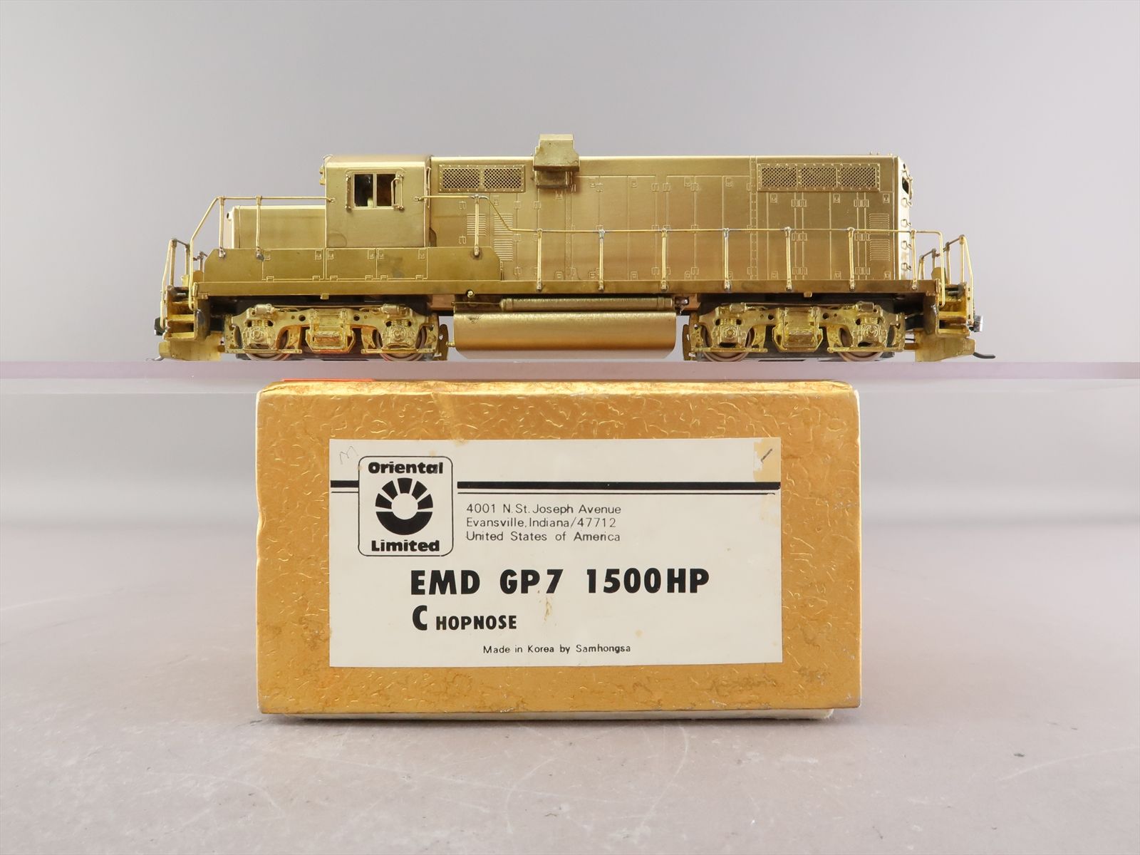 HO Brass Model - Oriental EMD GP7 1500HP Diesel Chopnose - Unpainted ...