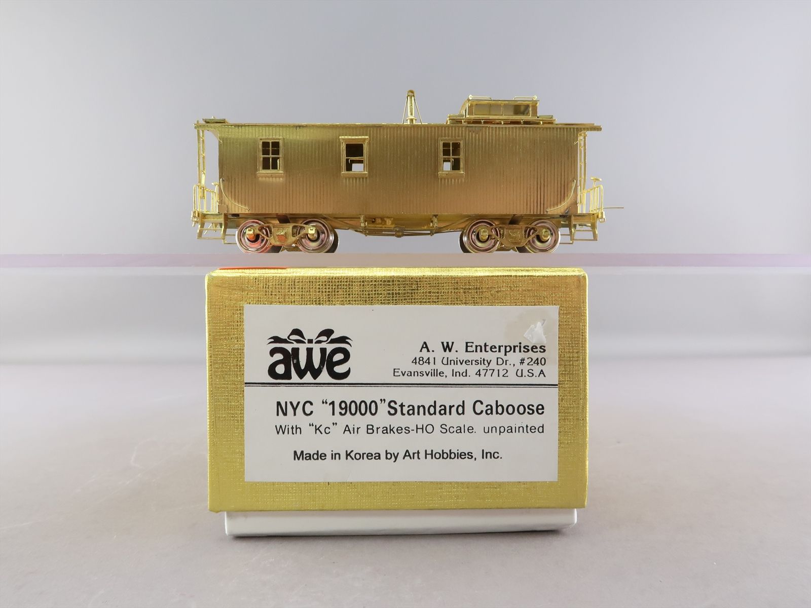 HO Brass Model - AWE 01105 NYC New York Central 19000 Standard Caboose ...