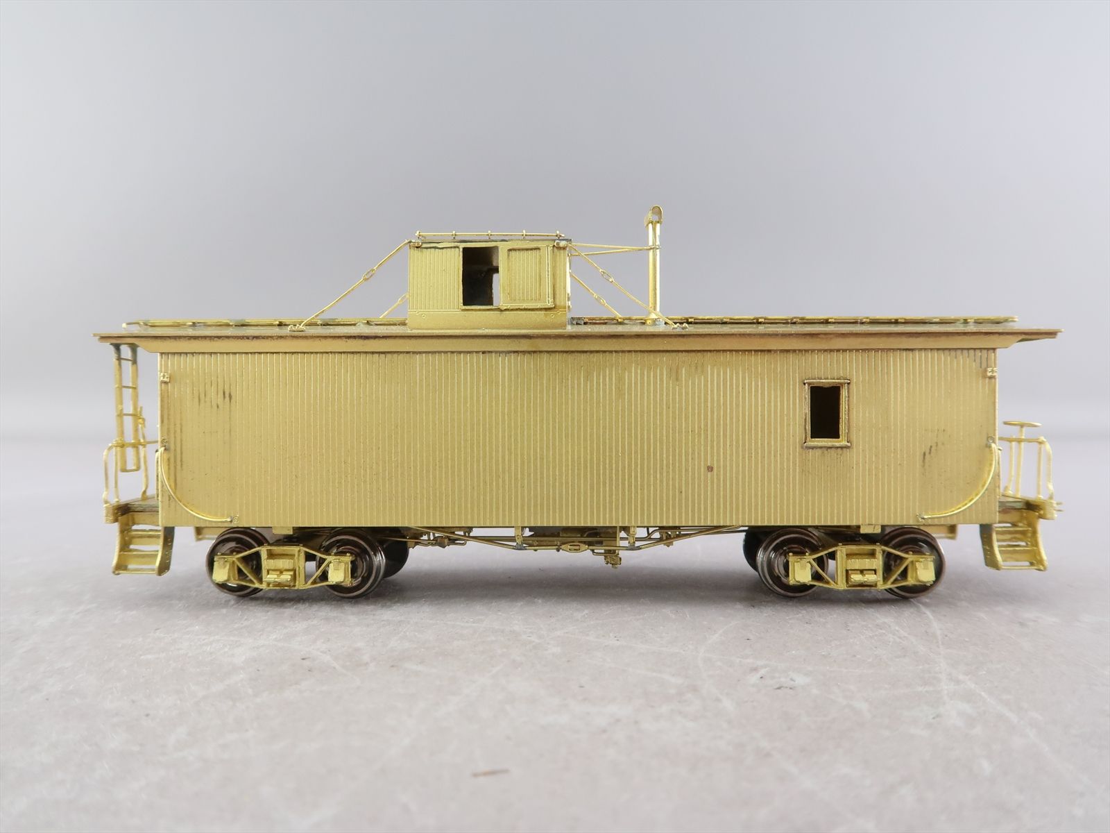 HO Brass Model - OMI 3920 SOO Line Wood Sheath Caboose - Unpainted - 1994 Run - Ajin