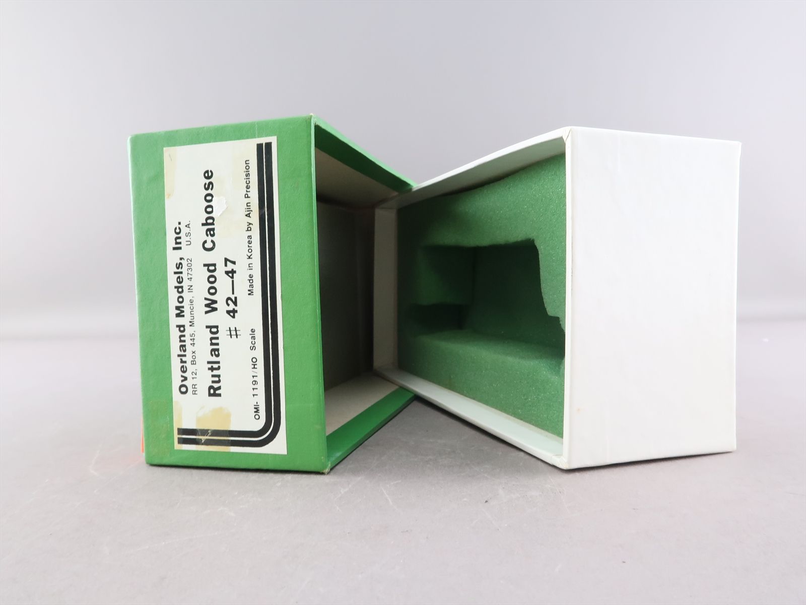 HO Brass Model - OMI 1191 RUT Rutland 30' Wood Caboose #45 - Custom ...