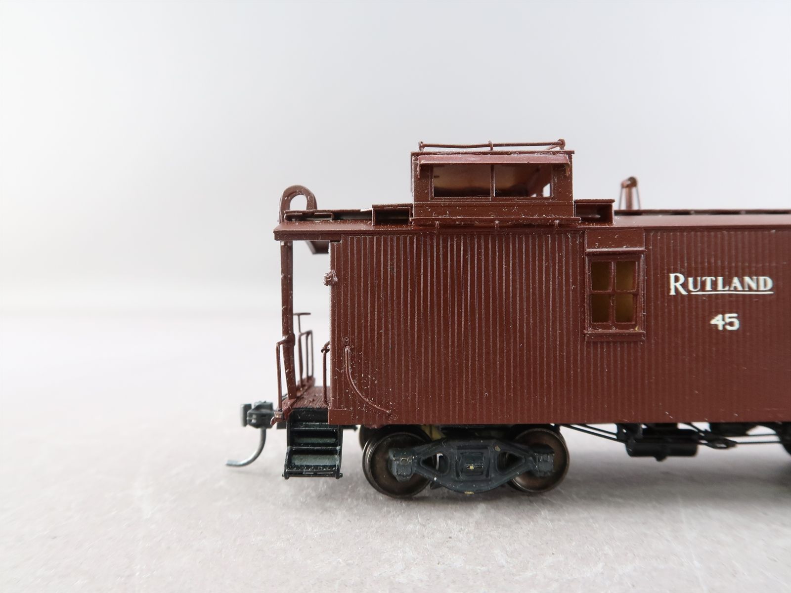 HO Brass Model - OMI 1191 RUT Rutland 30' Wood Caboose #45 - Custom ...
