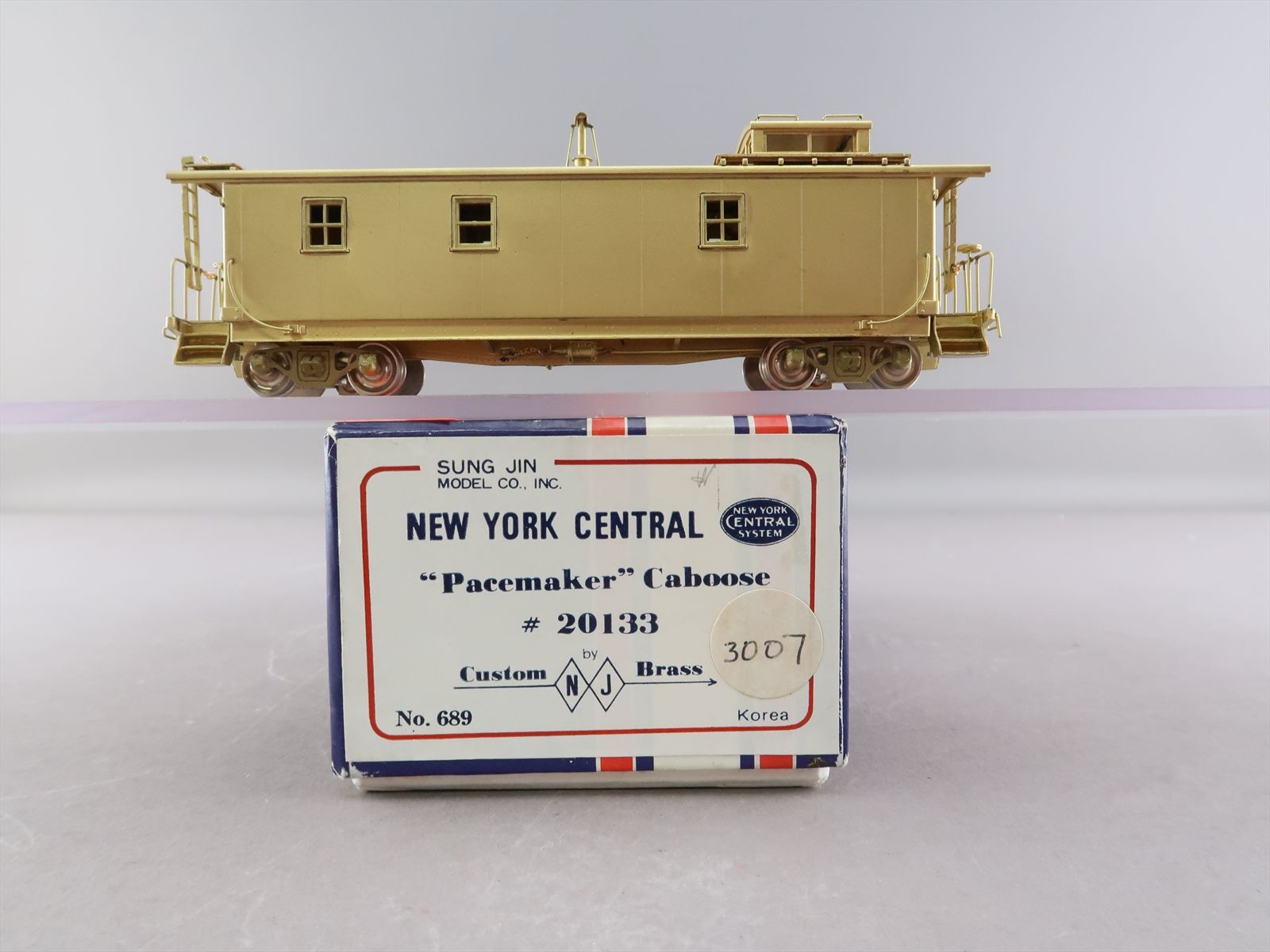 HO Brass Model - NJCB 689 NYC New York Central Pacemaker Caboose #20133 ...