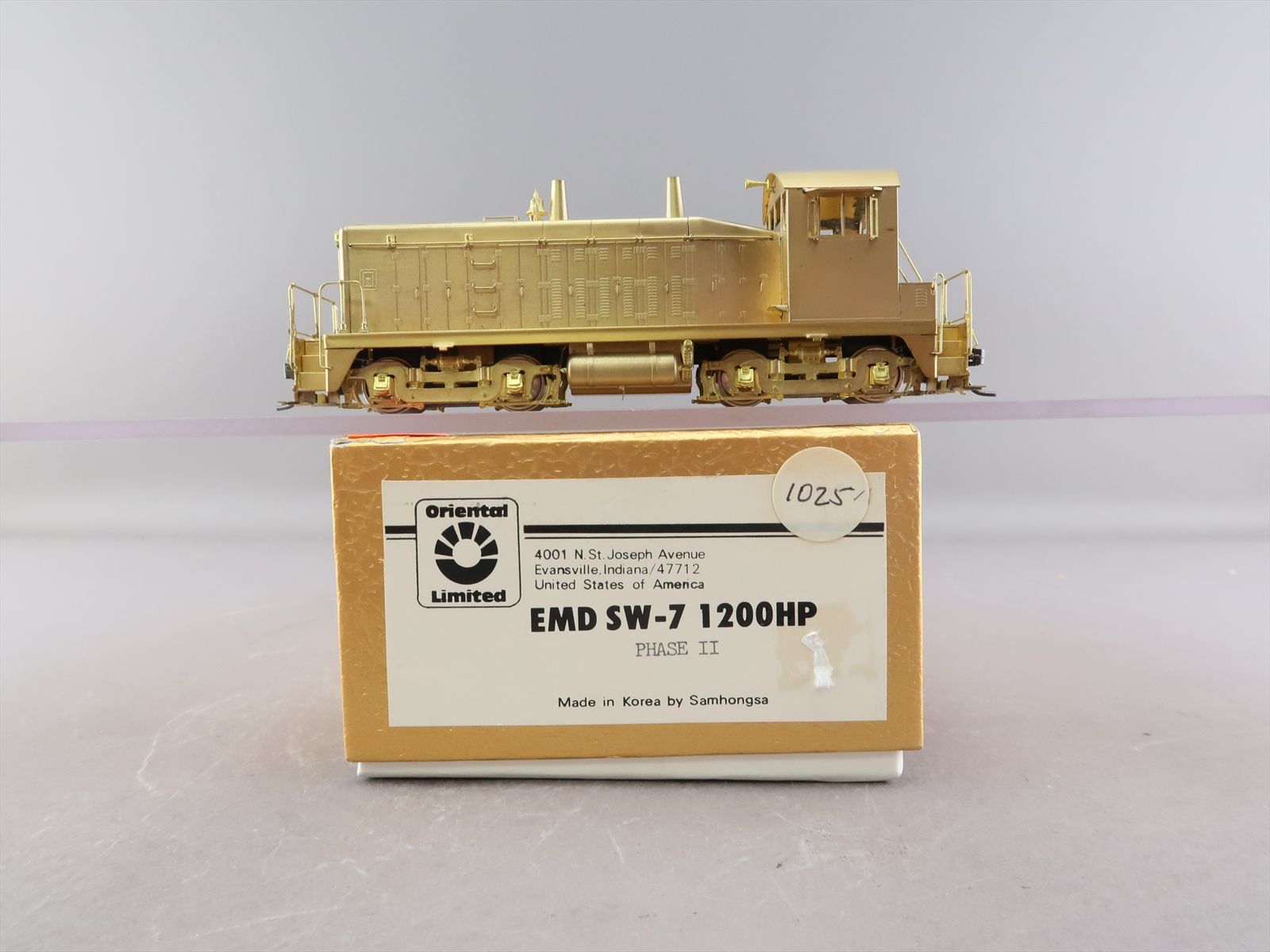 HO Brass Model - Oriental EMD SW-7 1200HP Phase II - Unpainted - 1985 ...