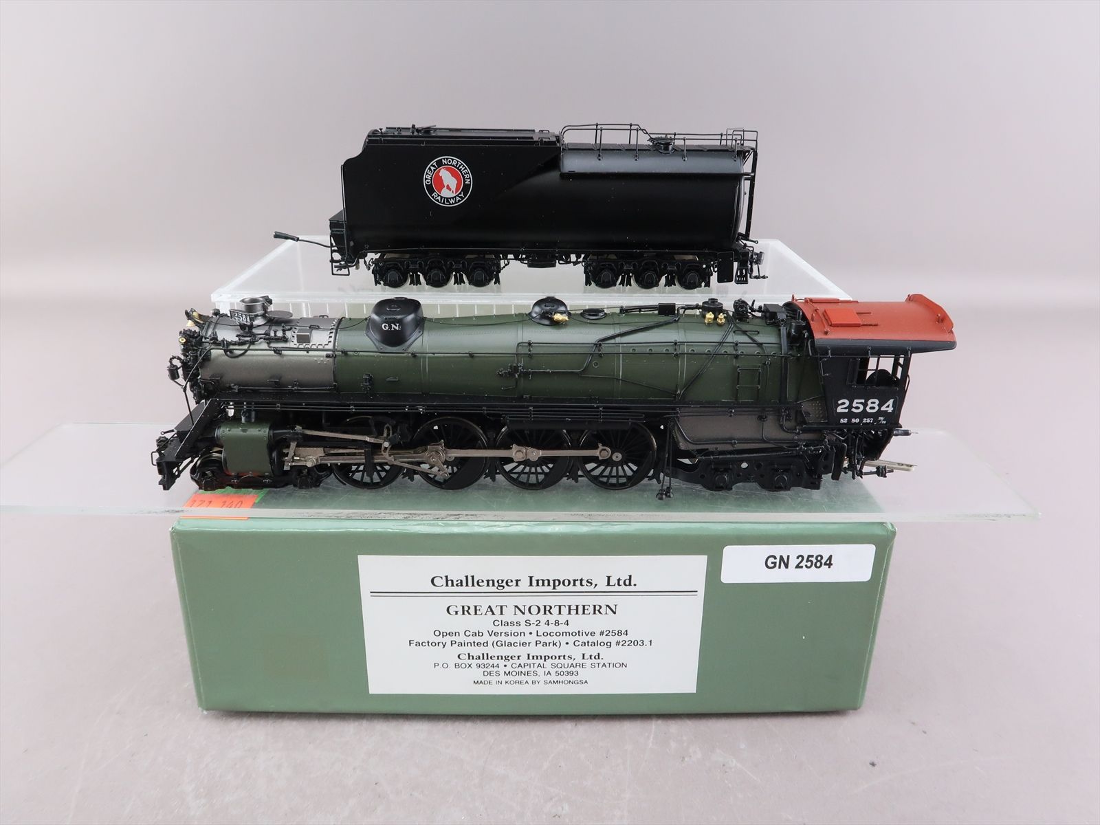 HO Brass Model - CIL 2203.1 GN Great Northern 4-8-4 S-2 #2584 Open Cab ...