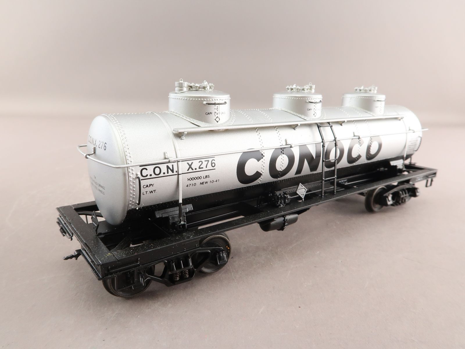 O Brass Model - WAD Drake WAD-0004 CONX Conoco Triple Dome Tank Car ...