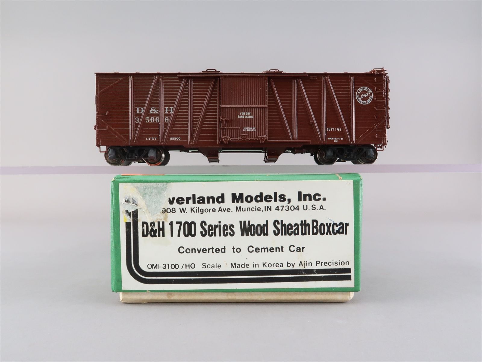 HO Brass Model - OMI 3100 D&H Delaware & Hudson Wood Sheathed Boxcar ...