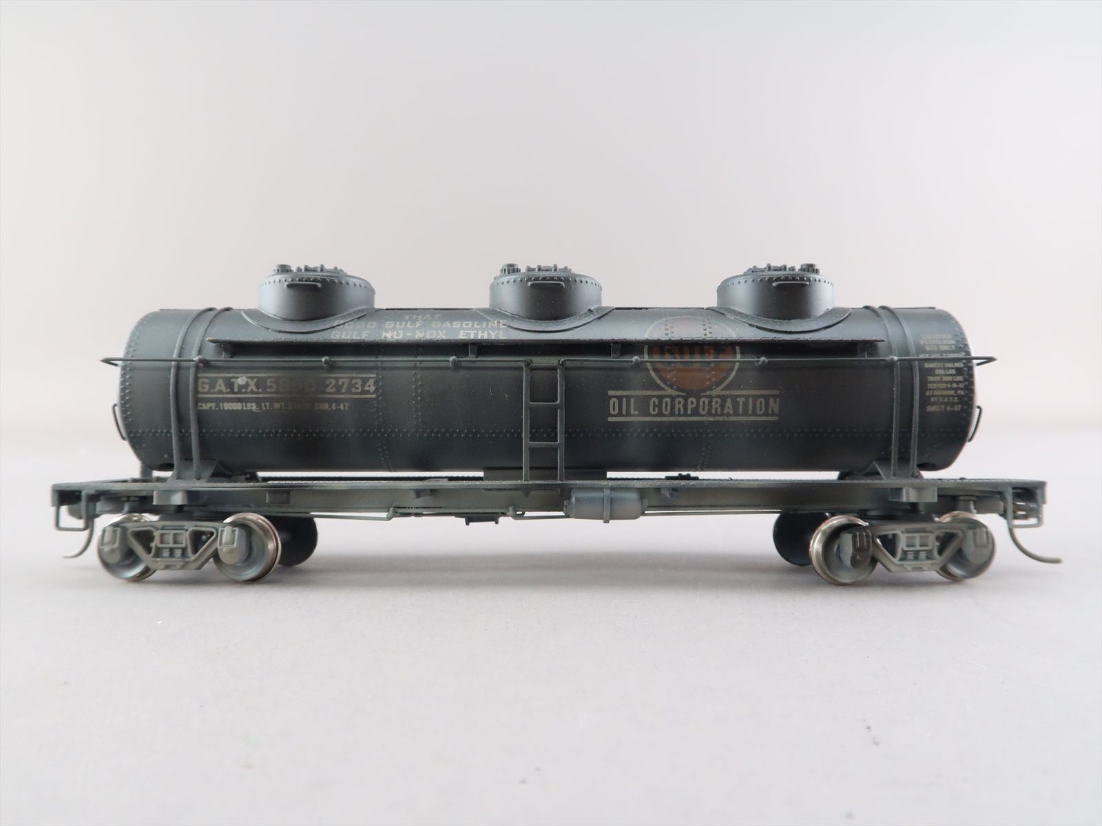 HO Brass Model - Gem TM-301 GATX Gulf Oil Corporation 3-Dome Tank Car ...