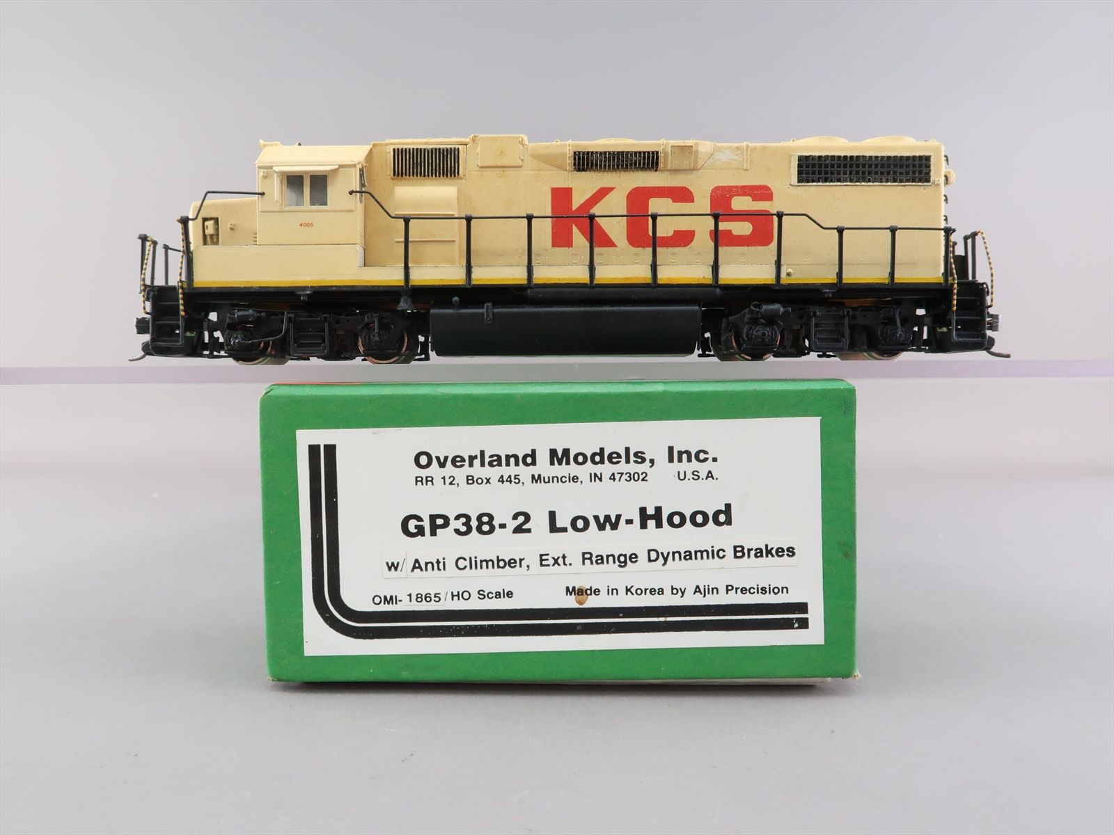 HO Brass Model - OMI 1865 KCS Kansas CIty Southern GP38-2 Low Hood w ...