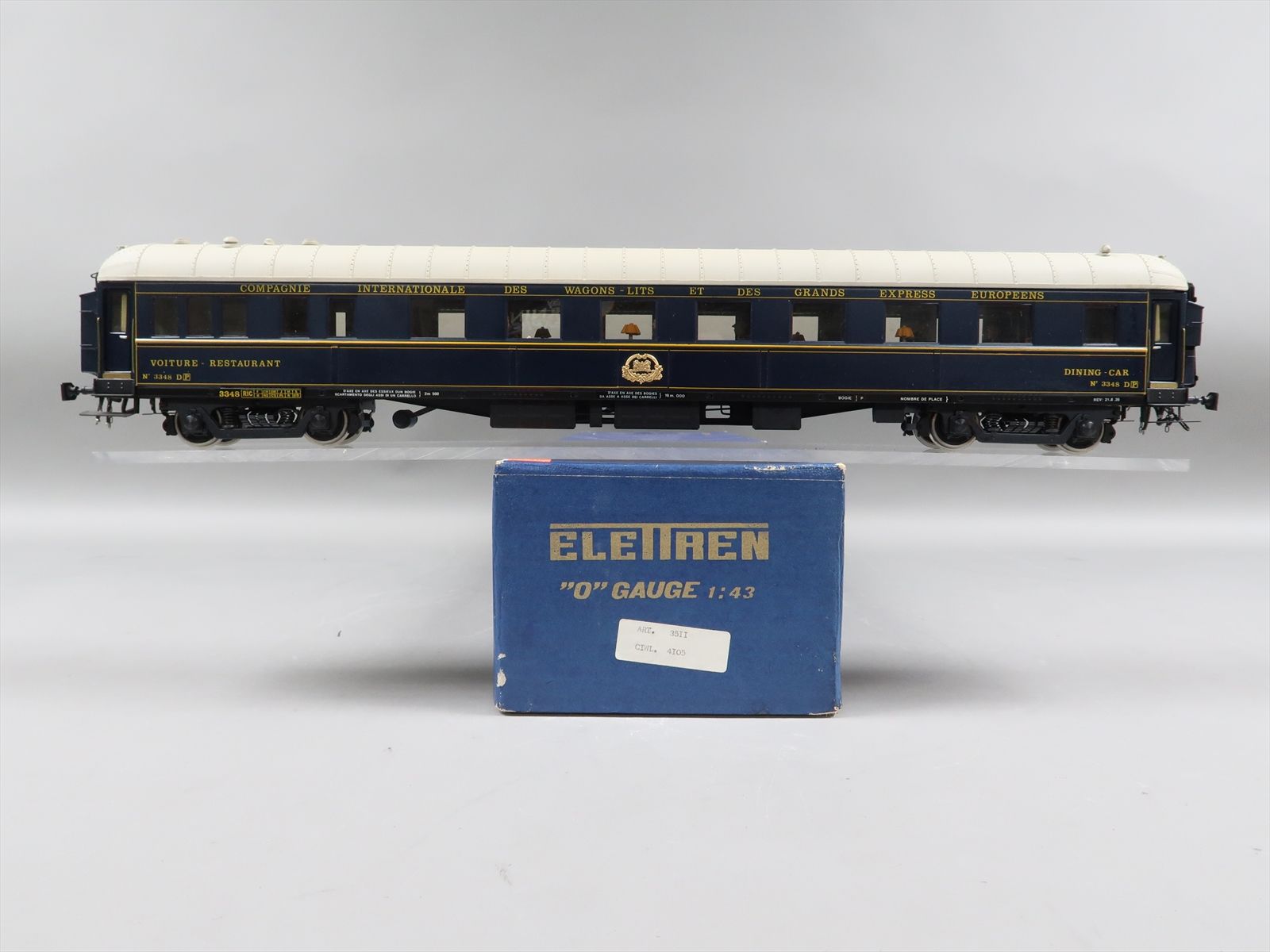 O Brass Model - Elettren CIWL Compagne Internaionale des Wagons - Lits Presidential Blue Diner ...