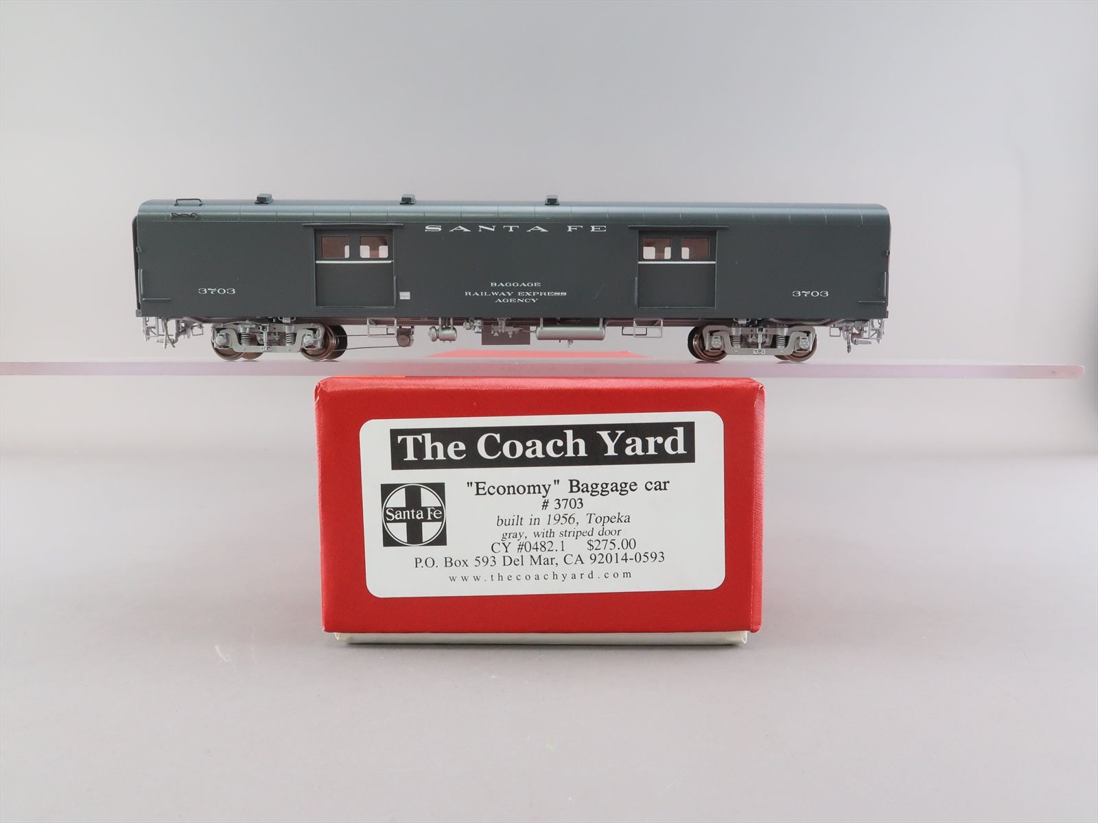 HO Brass Model - TCY 0482.1 AT&SF Santa Fe Economy Baggage Car Built ...