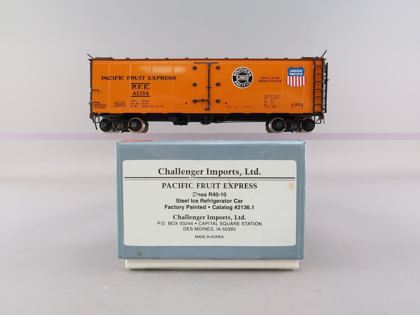 HO Brass Model - CIL 2136.1 PFE Pacific Fruit Express Union Pacific UP ...
