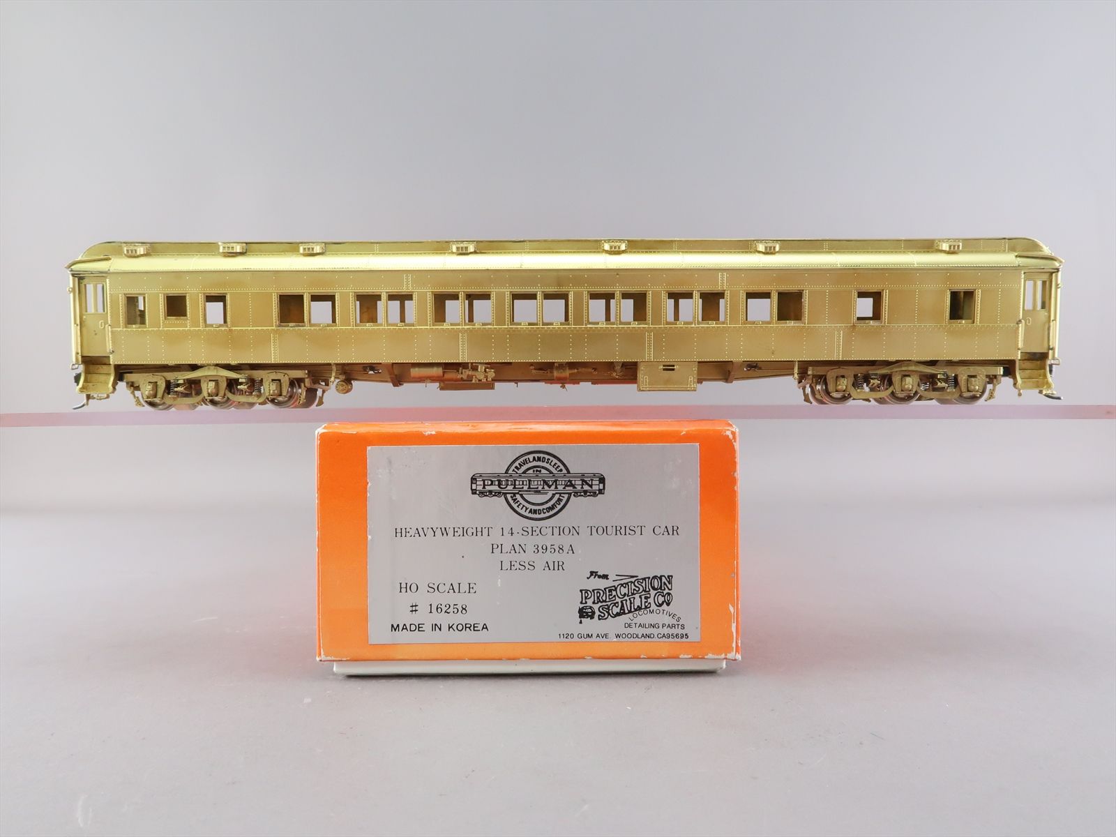 HO Brass Model - PSC 16258 Pullman HW Heavyweight 14 Section Tourist ...