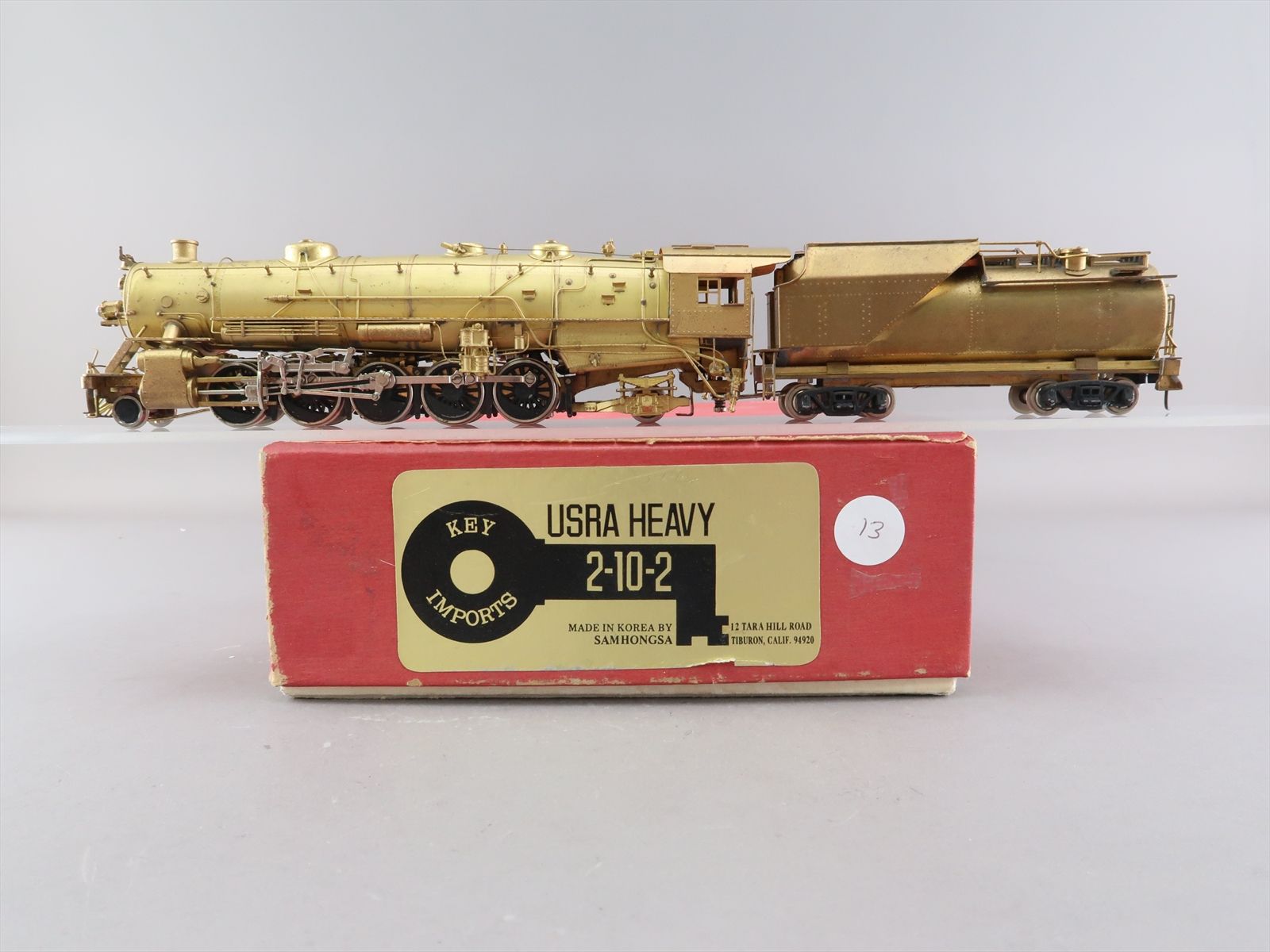 HO Brass Model - Key USRA Heavy 2-10-2 - Unpainted - Late 1970's Run ...
